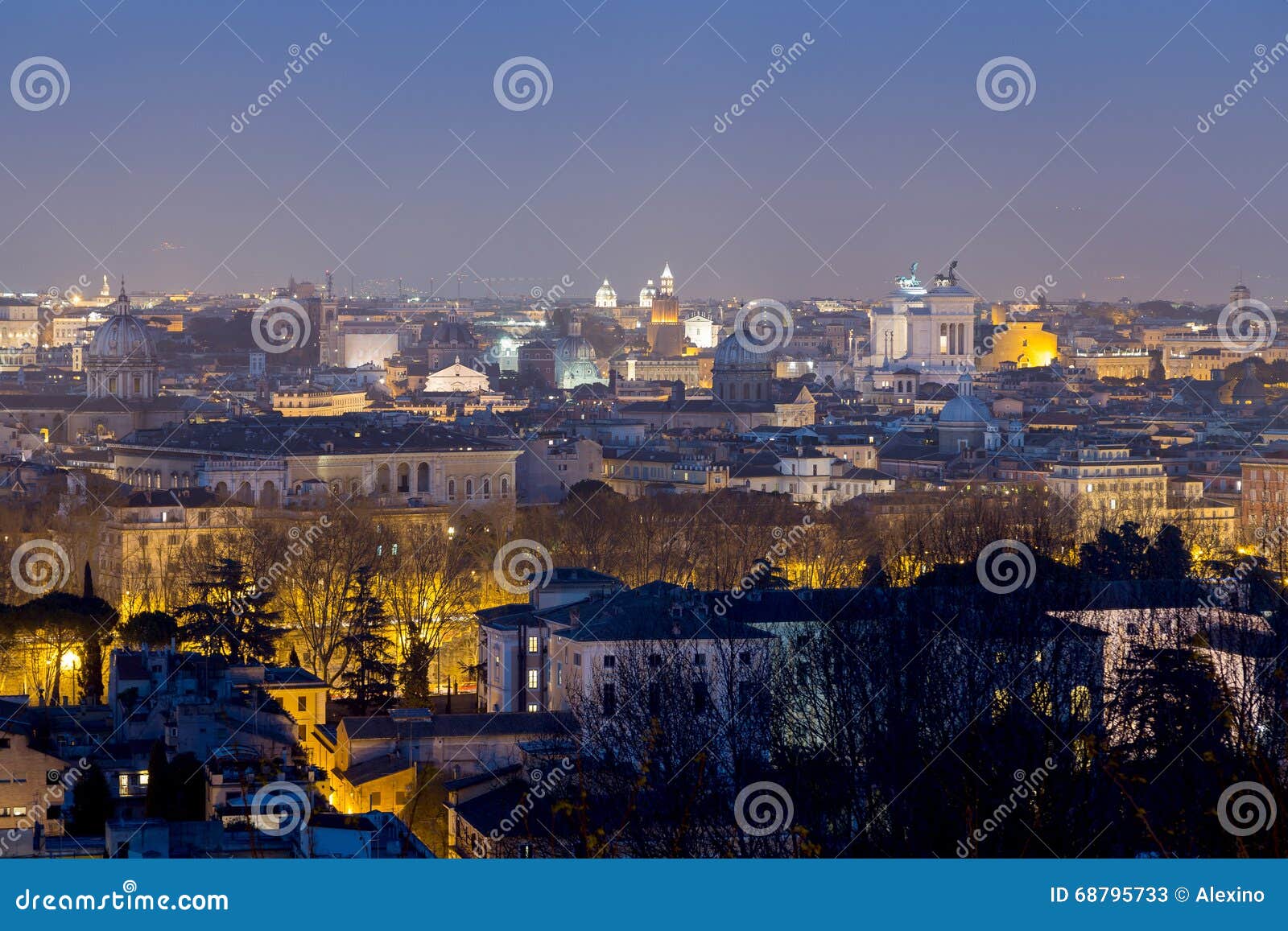 View of Rome, Taken from Above Stock Image - Image of europe, monument ...