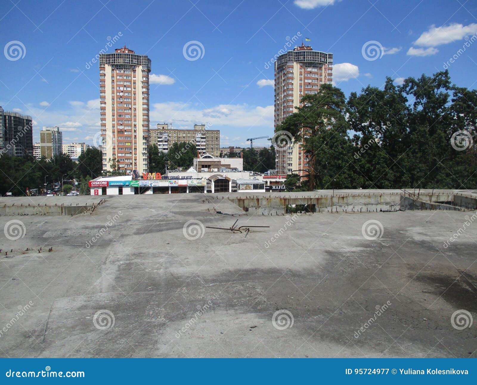 The View into Cityscape from the Roof Editorial Photography - Image of ...