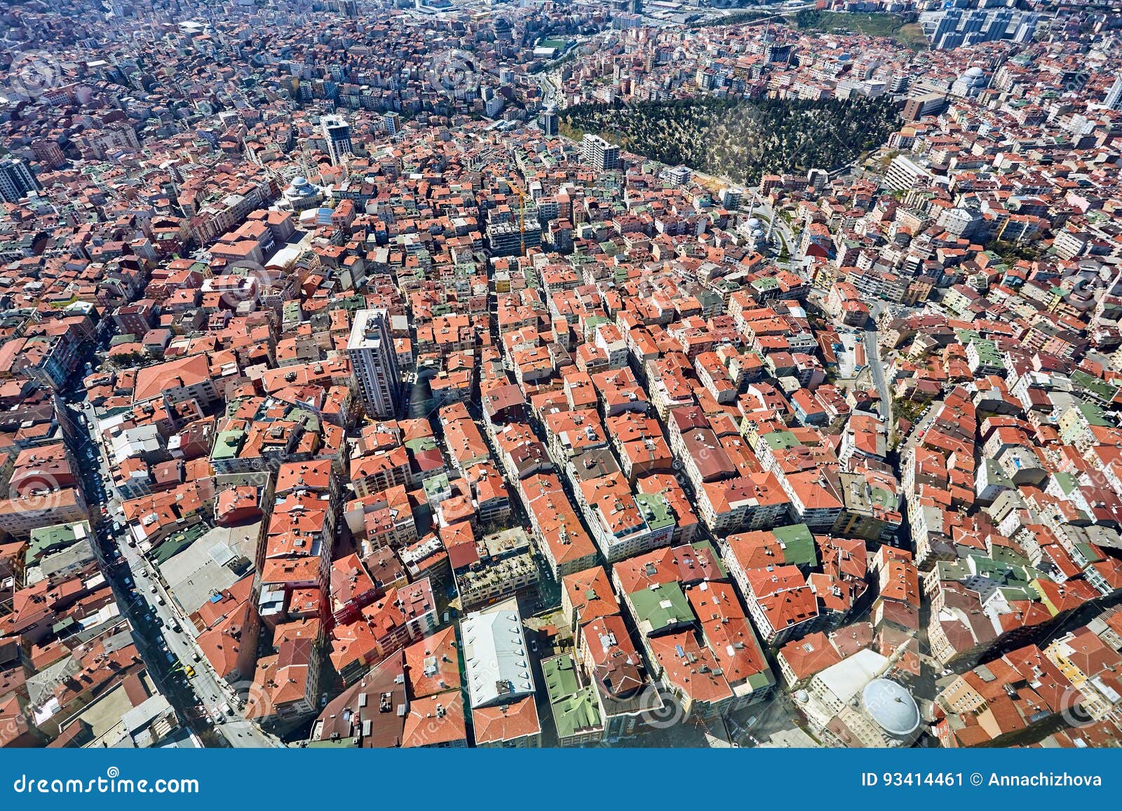 View of the Roofs of Istanbul. Stock Image - Image of architecture ...