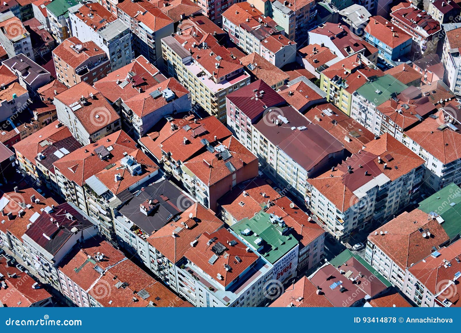 View of the Roofs of Istanbul. Stock Photo - Image of beautiful, city ...