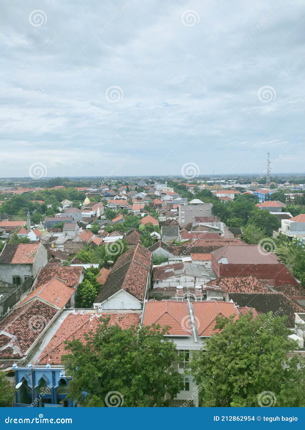 View from rooftop stock photo. Image of house, village - 212862954