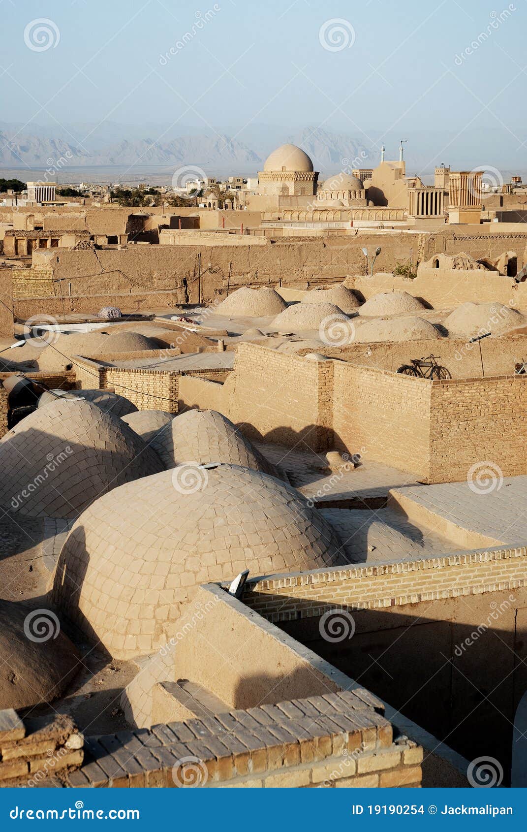 View of Rooftops in Yazd Iran Stock Photo - Image of iranian, heritage ...