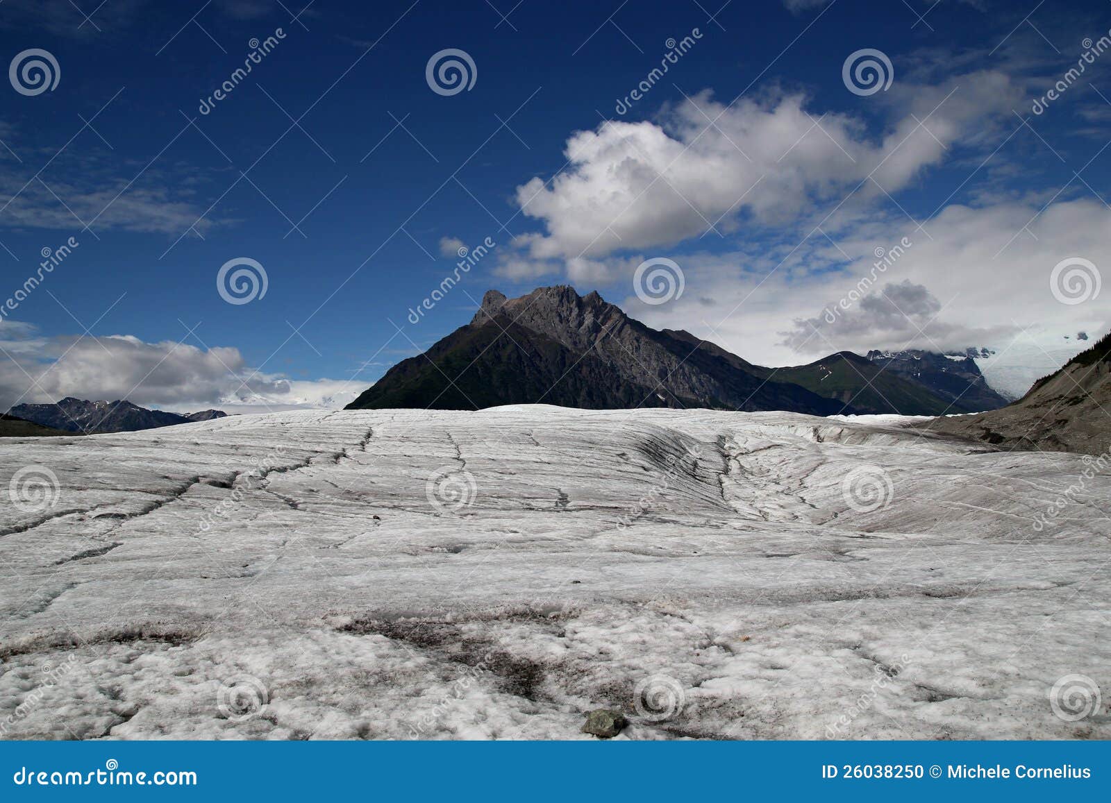 View on the Root Glacier, Alaska Stock Photo - Image of blue, melting ...