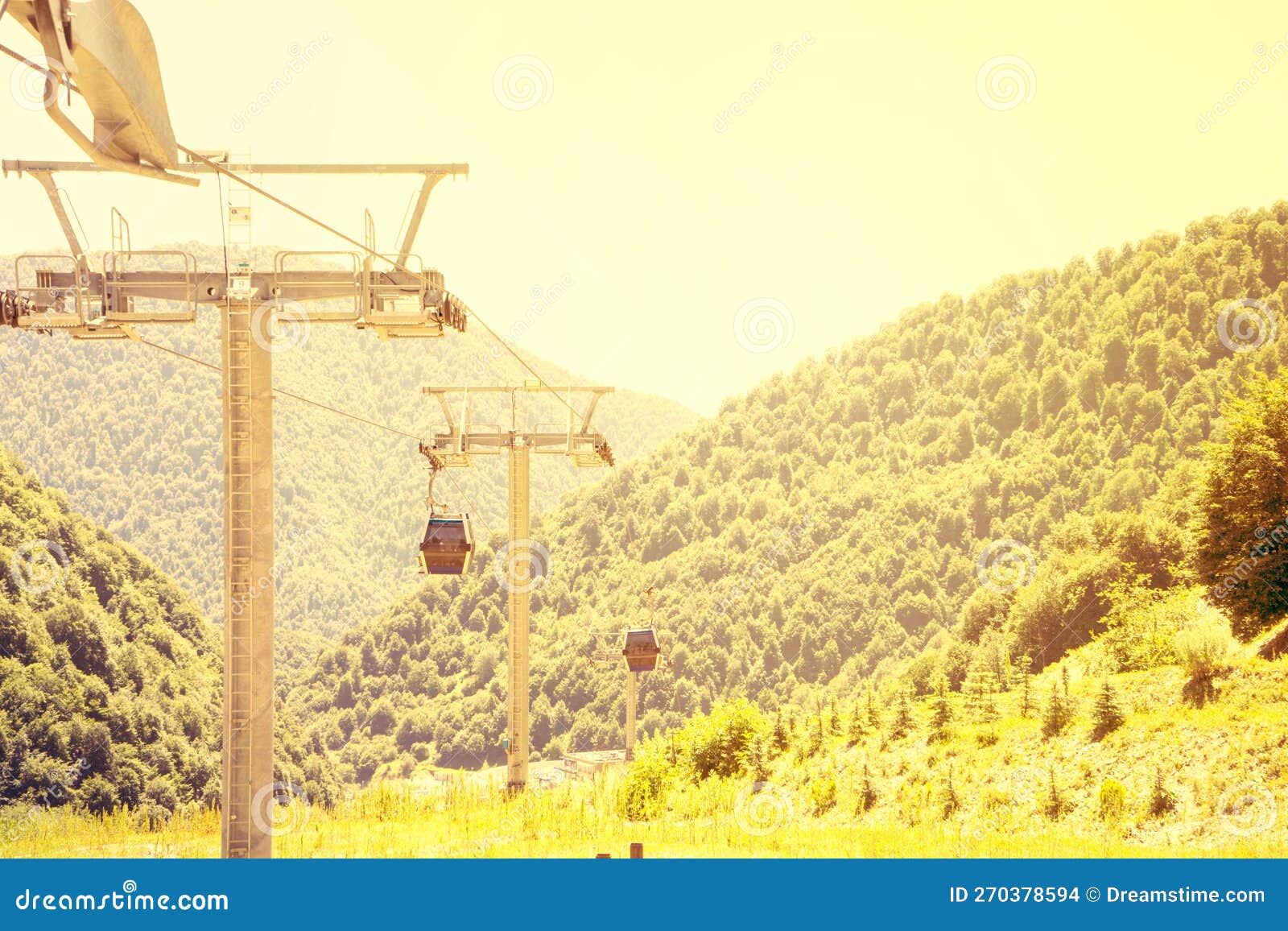 Ropeway In The Mountains Royalty-Free Stock Photography | CartoonDealer ...