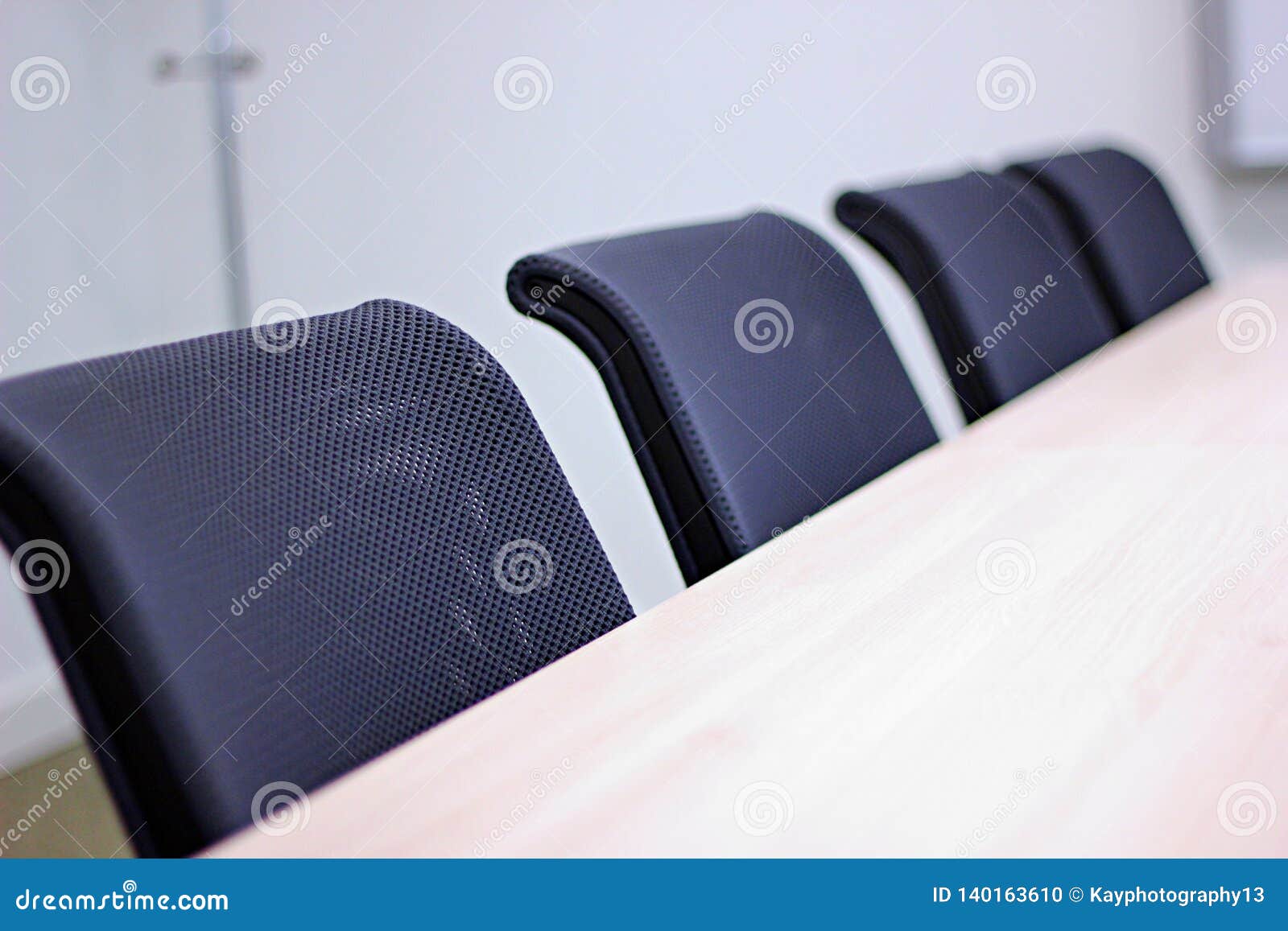 View of Row of Office Chairs in a Meeting Room Stock Photo - Image of ...
