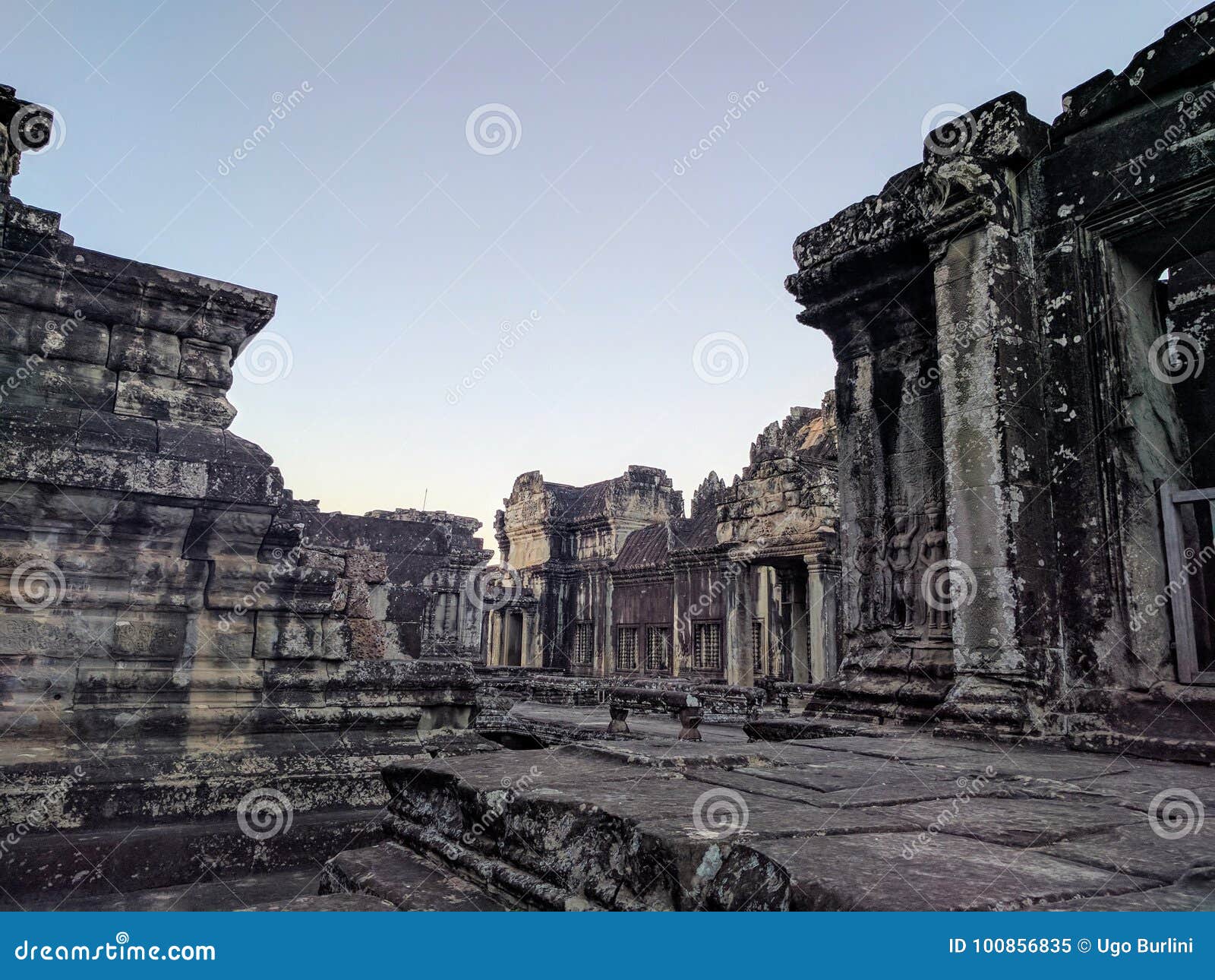Ruins of angkor, cambodia stock image. Image of buddhism - 100856835