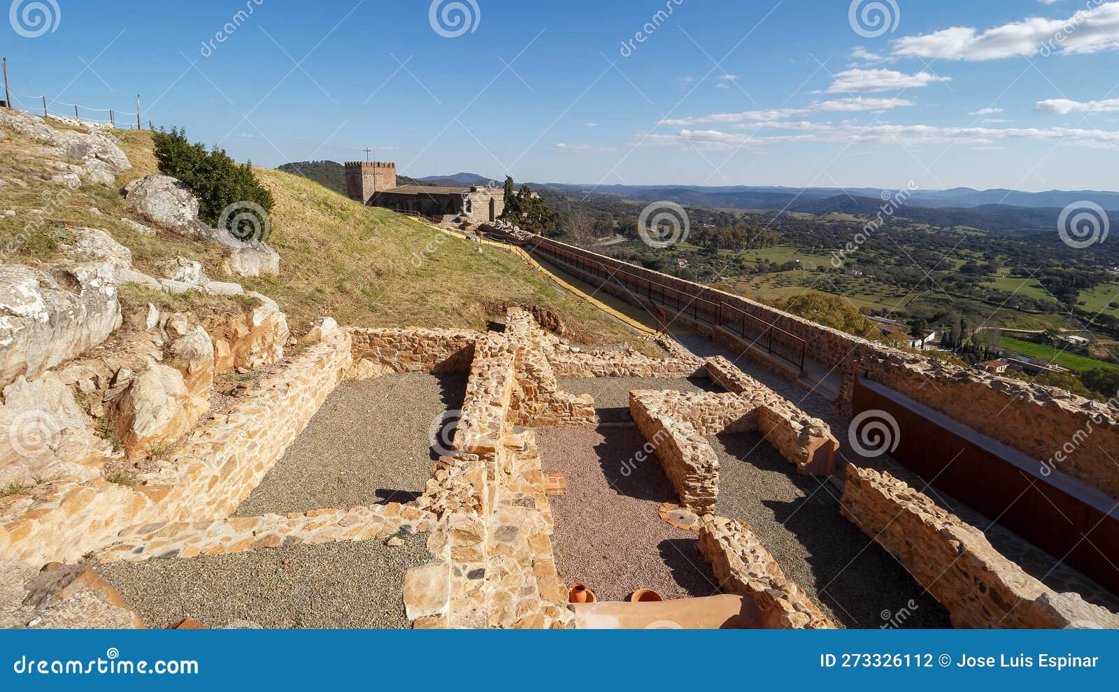 Aracena Castle stock photo. Image of mountain, huelva - 273326112
