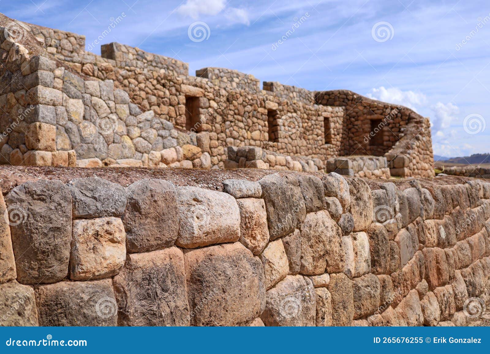 View of the Ruins of the Inca Temple of Chinchero in Cusco Stock Image ...