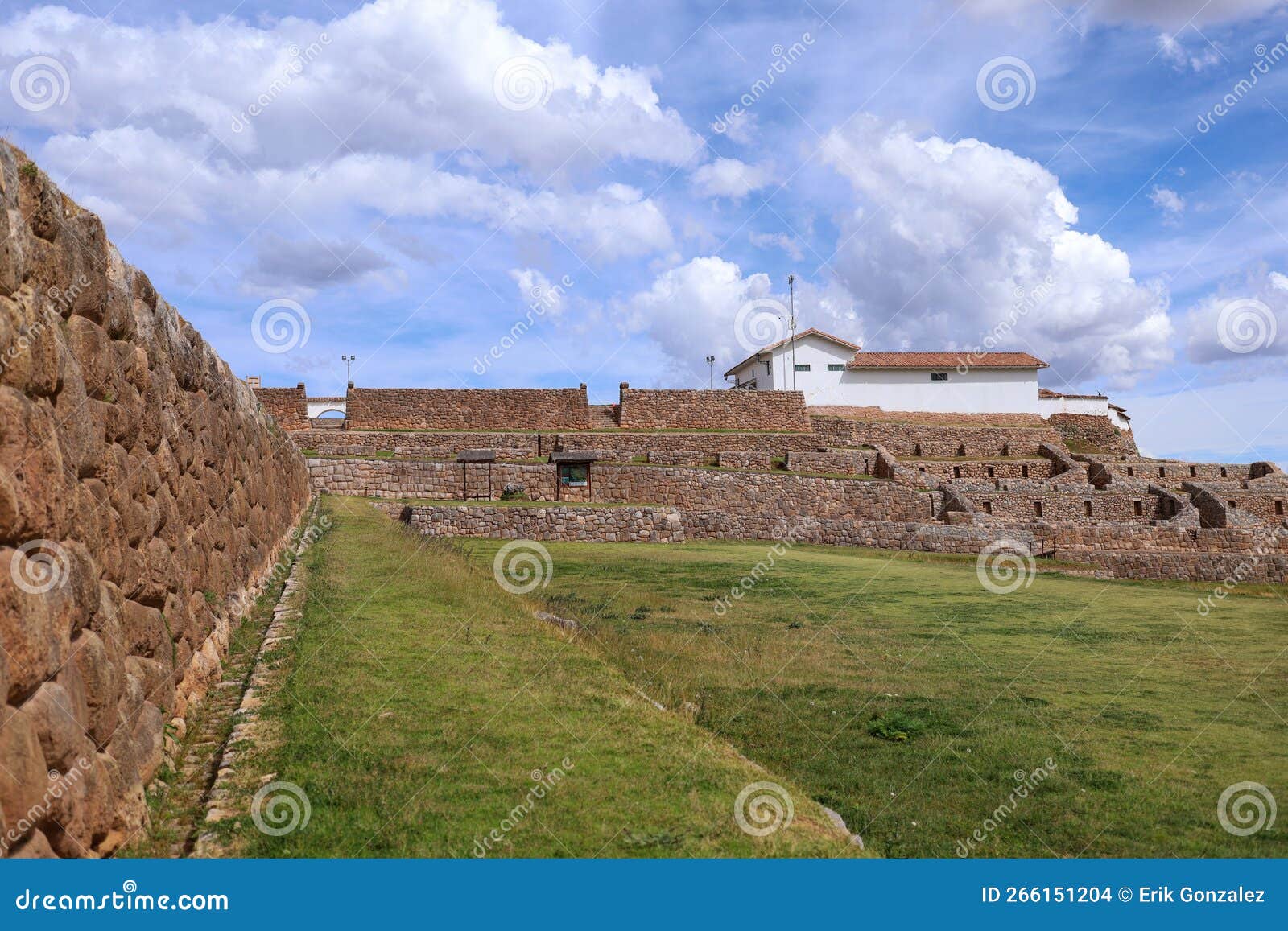 View of the Ruins of the Inca Temple of Chinchero in Cusco Stock Photo ...