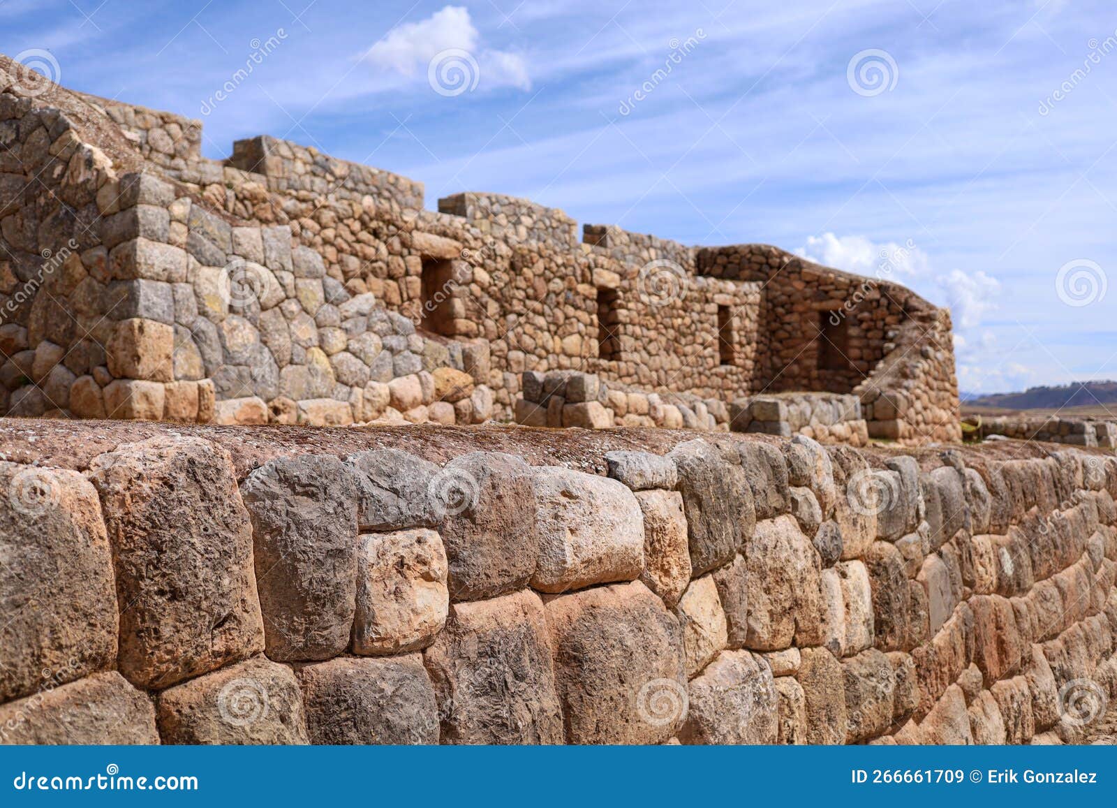 View of the Ruins of the Inca Temple of Chinchero in Cusco Stock Image ...
