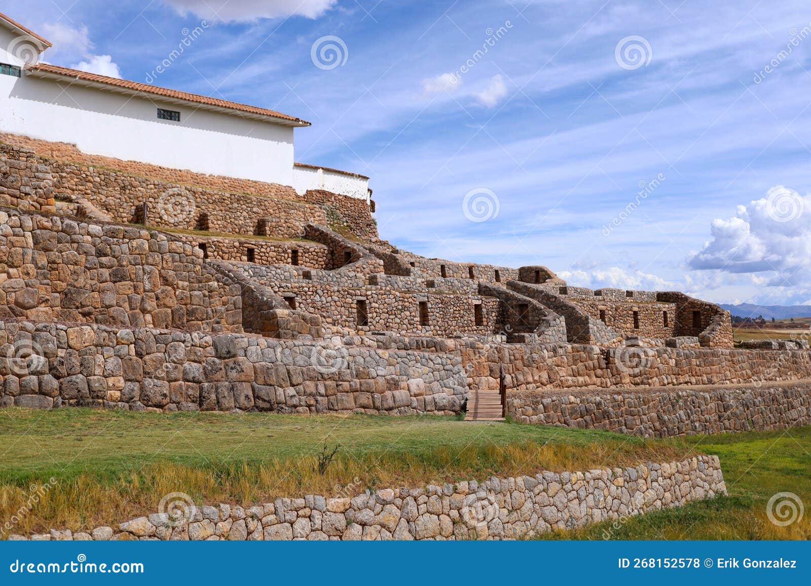View of the Ruins of the Inca Temple of Chinchero in Cusco Stock Photo ...