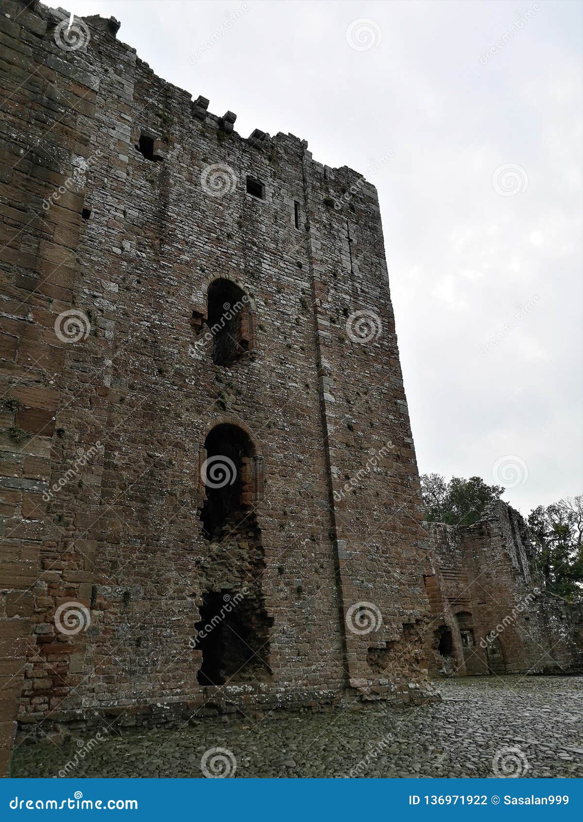 Landmarks of Cumbria - Brougham Castle Stock Photo - Image of ...