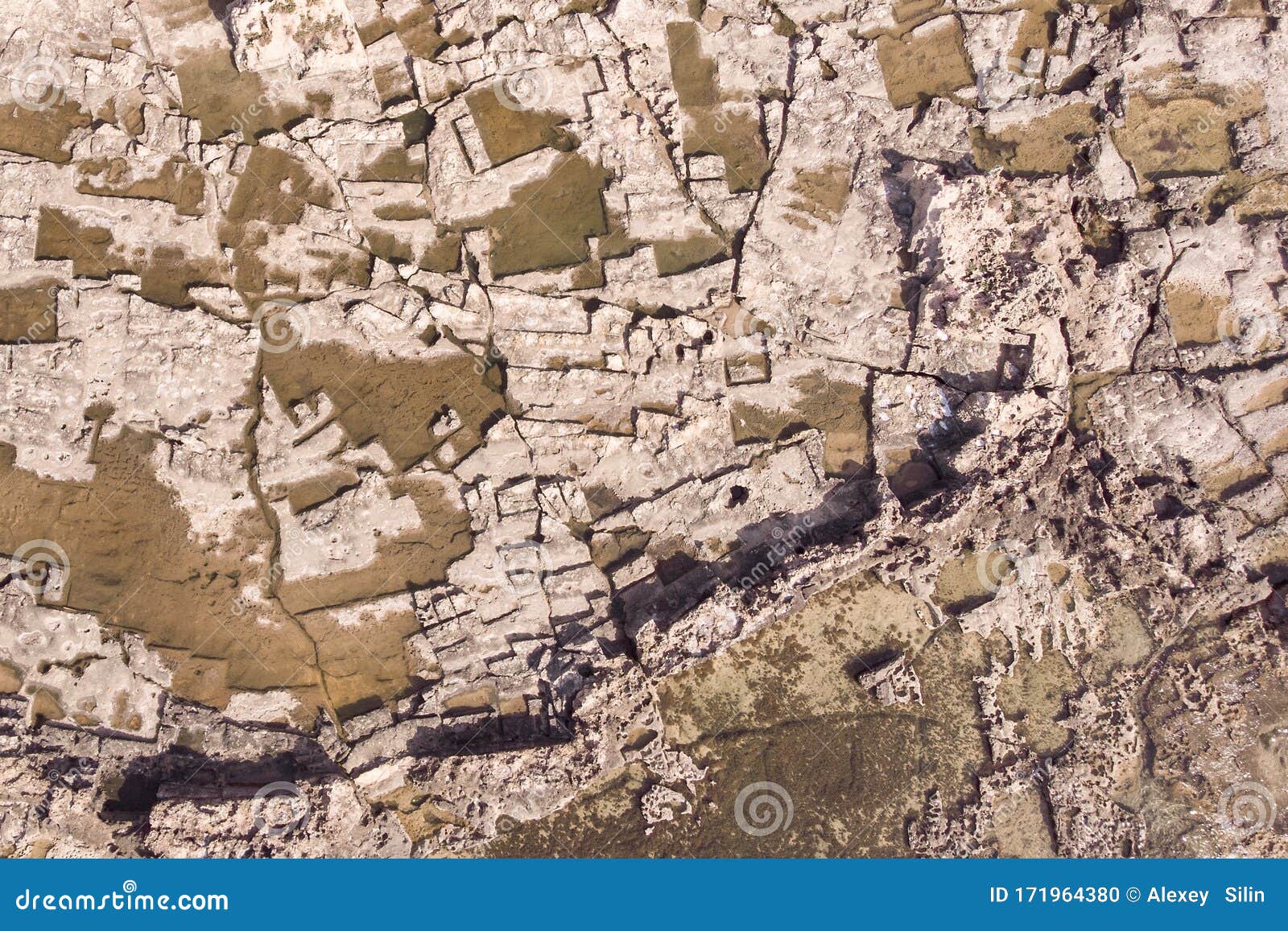 View of the Ruins of the Old City, Abstract Patterns for the Background ...
