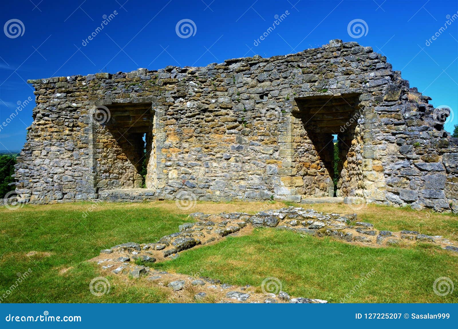North Yorkshire Landmarks - Pickering Castle Stock Image - Image of ...