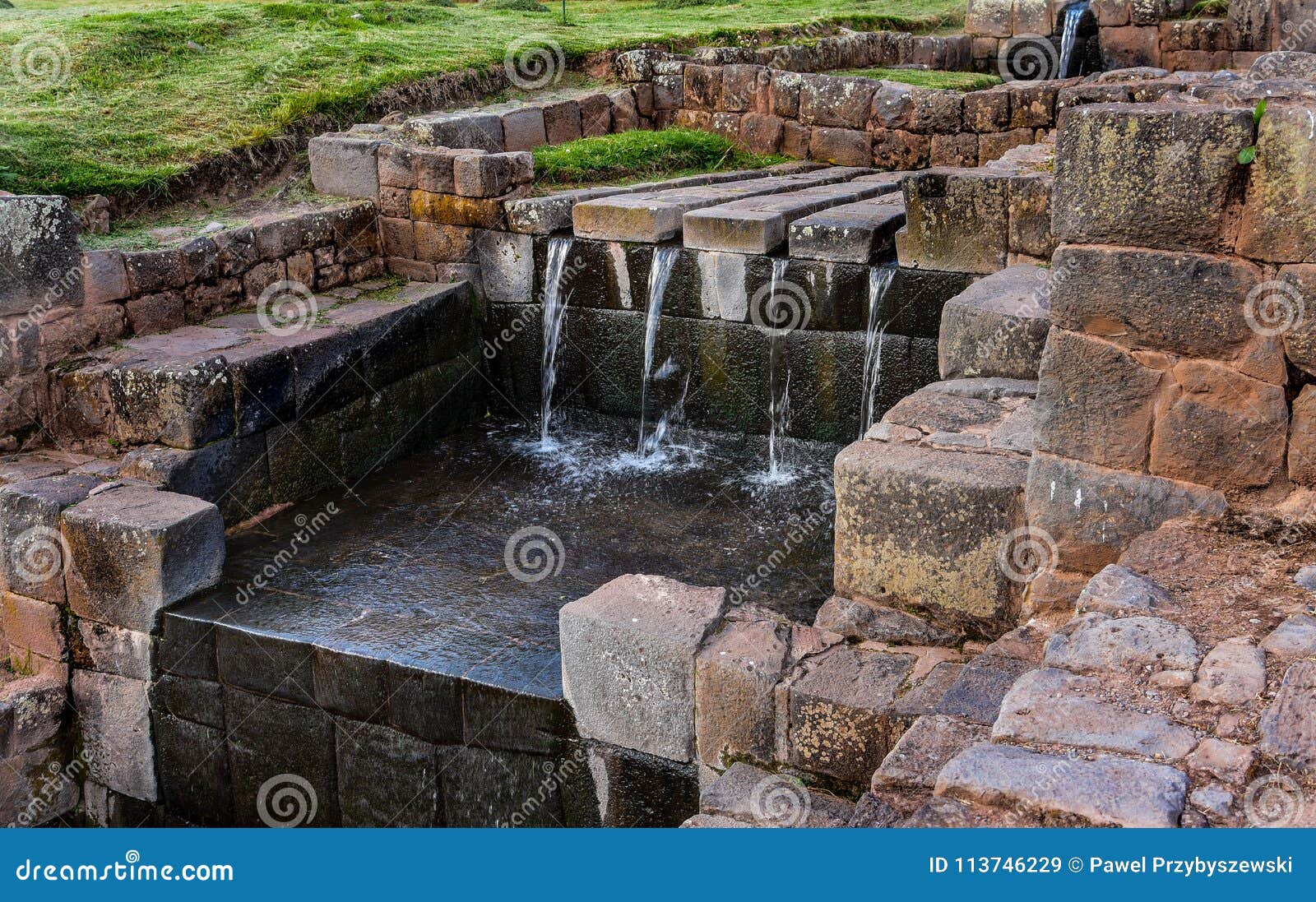 Ancient Tipon Ruins in Cusco Peru Stock Image - Image of mountains ...