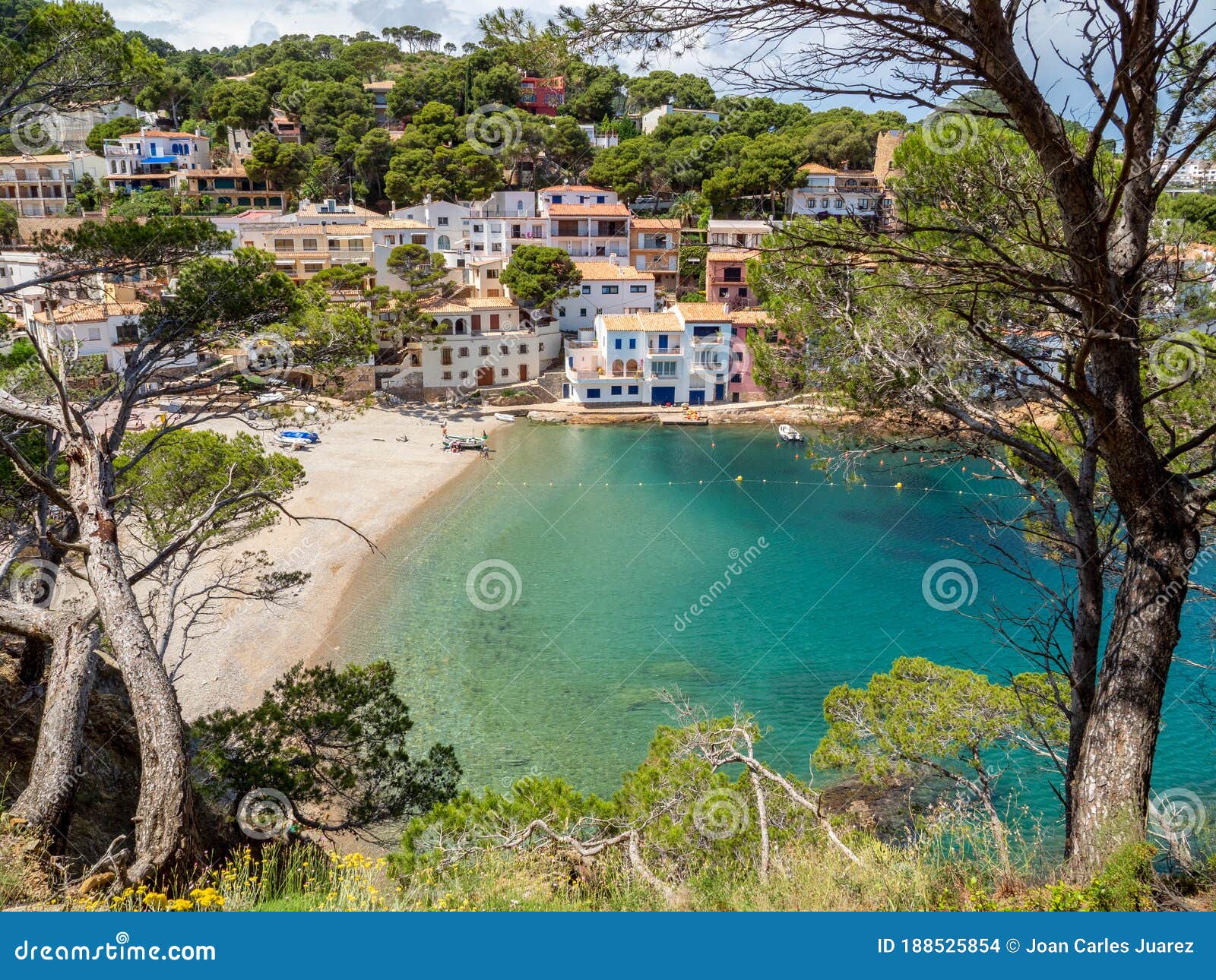 View of Sa Tuna Beach in Begur - Costa Brava - Girona - Spain Stock ...