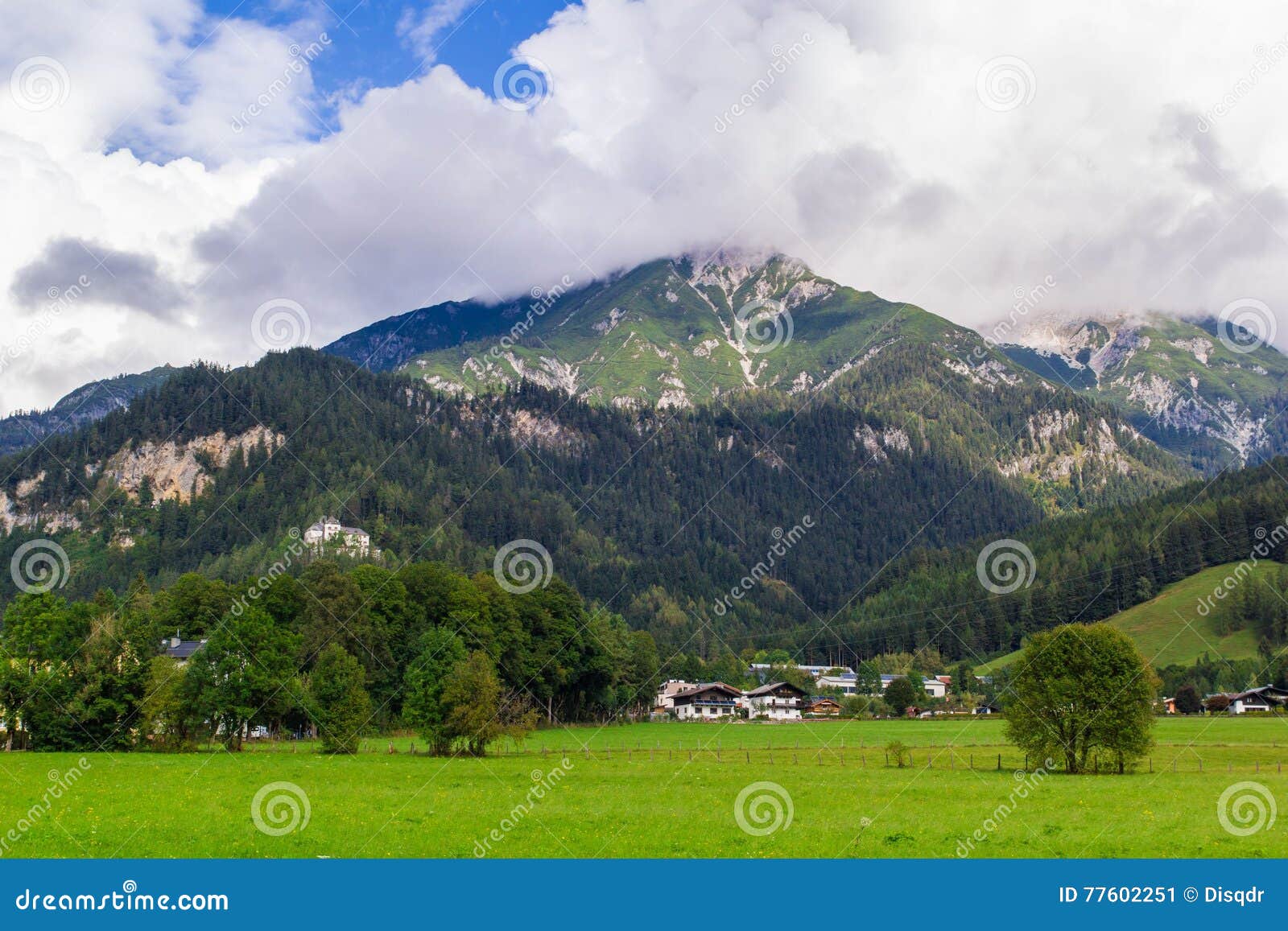 View from Saalfelden in Austria in Direction of Berchtesgaden Stock ...