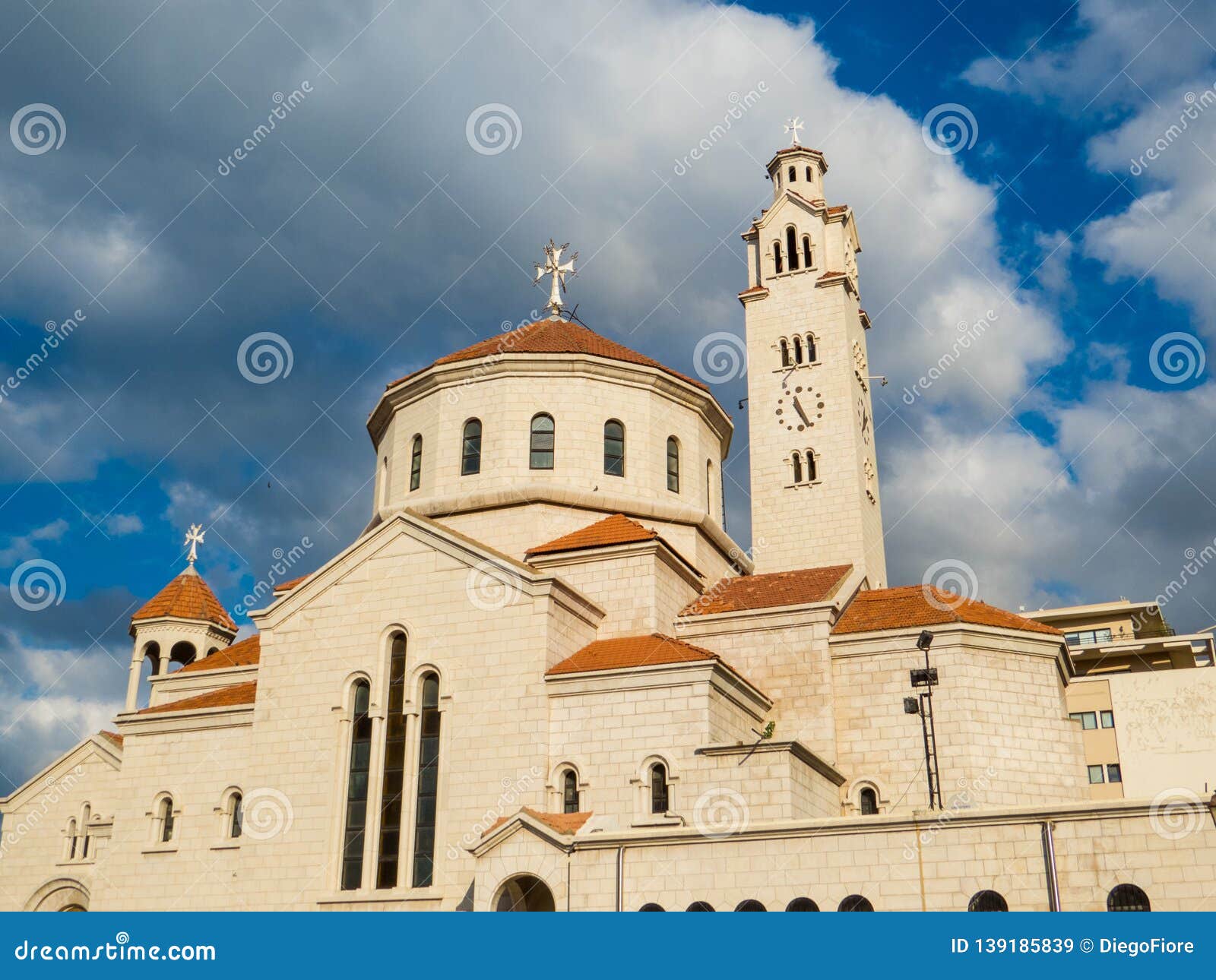 Saint George Greek Orthodox Cathedral in Beirut, Lebanon Stock Image ... Saint George Greek Orthodox Cathedral in Beirut, Lebanon Stock Image ...