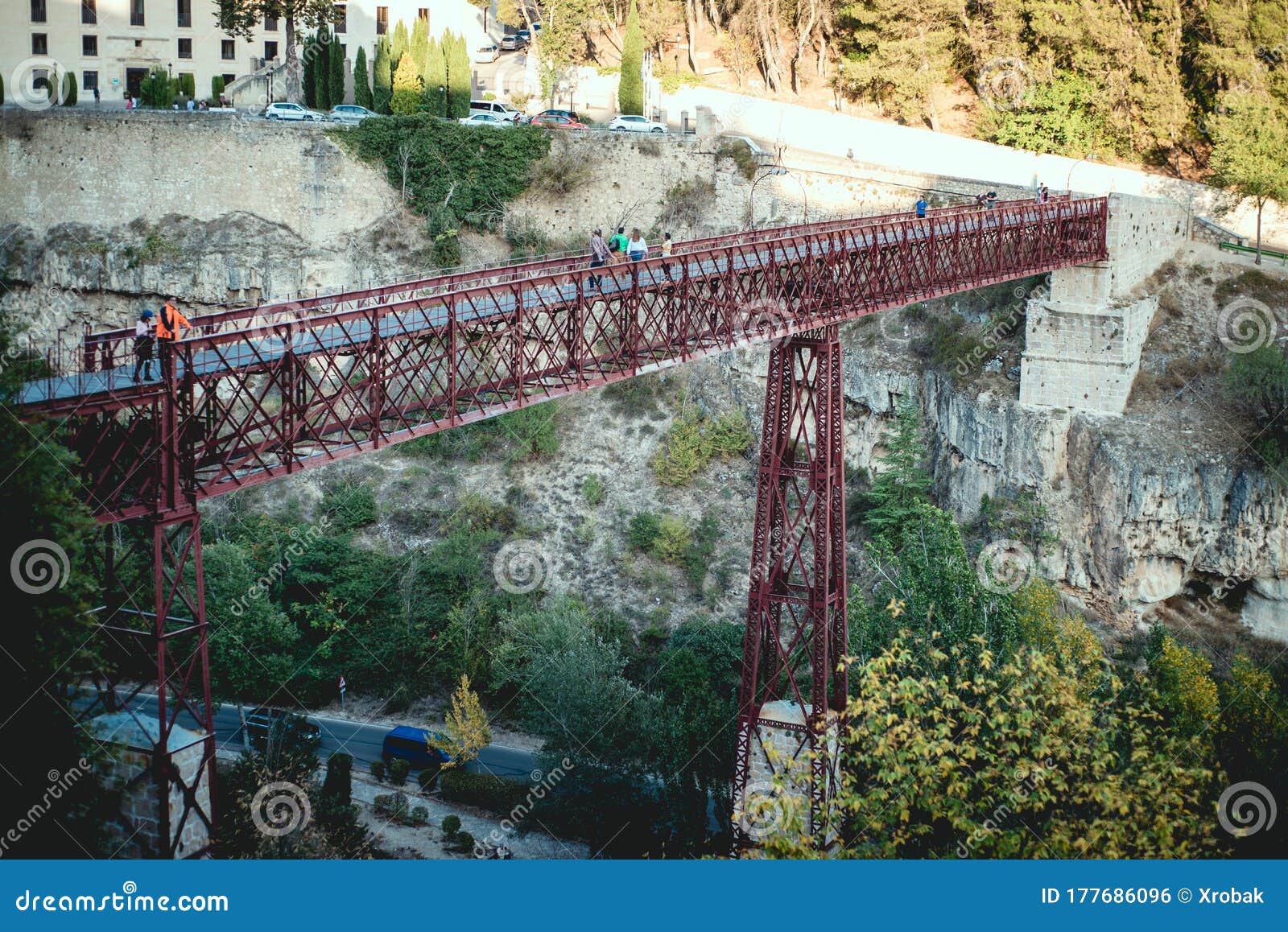 A View of Saint Paul Bridge, Cuenca, Spain Stock Photo - Image of ...