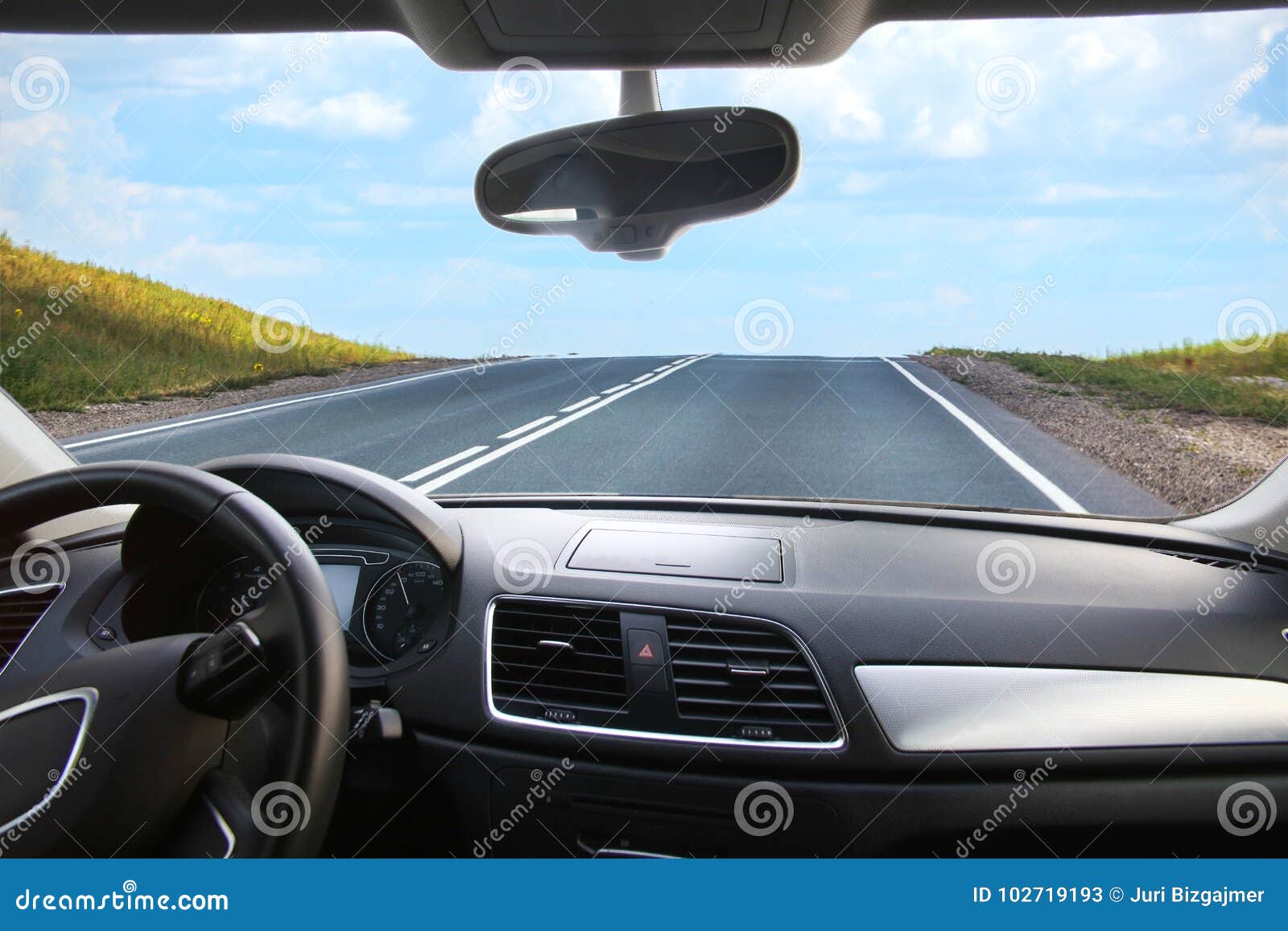 Car going on road stock image. Image of multiple, open - 102719193