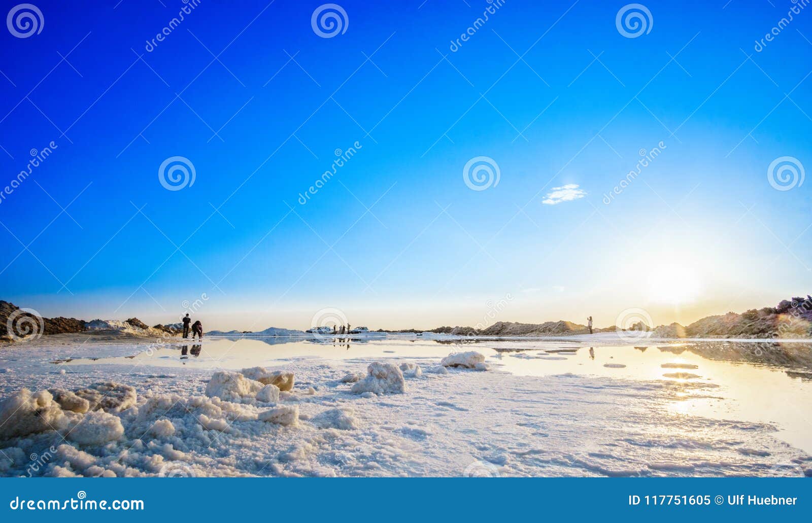 Salt Lake by Varzaneh in Iran Stock Image - Image of horizontal, desert ...