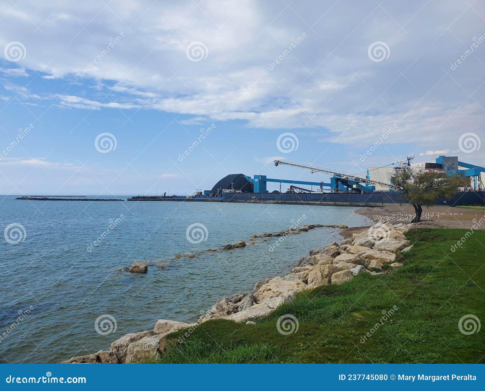 A View of the Salt Mines in Goderich, Ontario Stock Photo - Image of ...