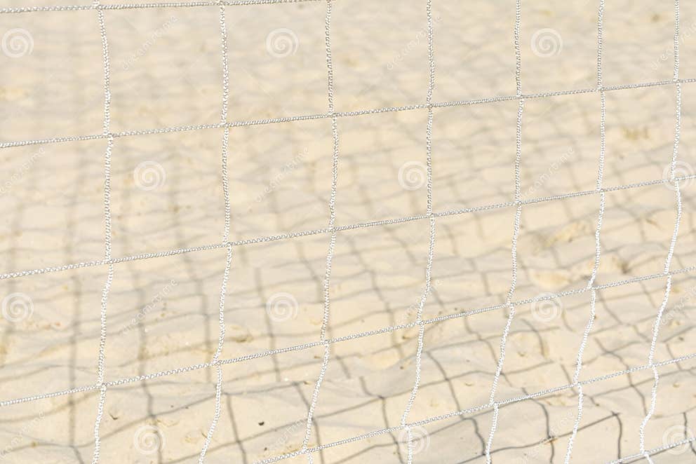 View of the Sand through the Protective Grid. Stock Image - Image of ...