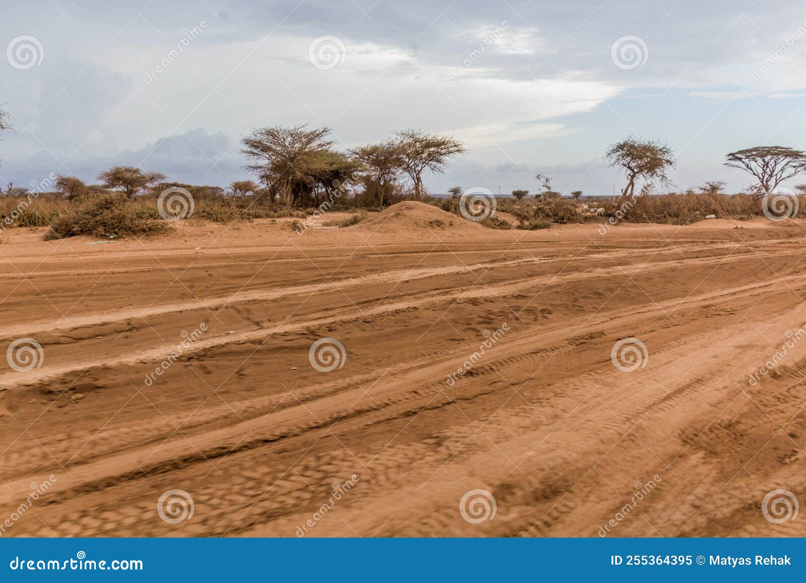 View of a Sandy Road West from Hargeisa, Somalila Stock Image - Image ...