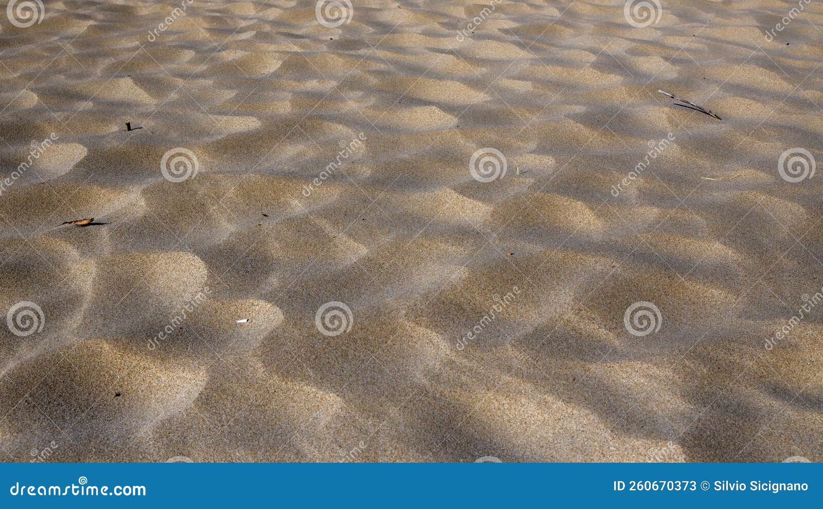 View of a Sandy Surface Shaped by the Wind Stock Image - Image of ...