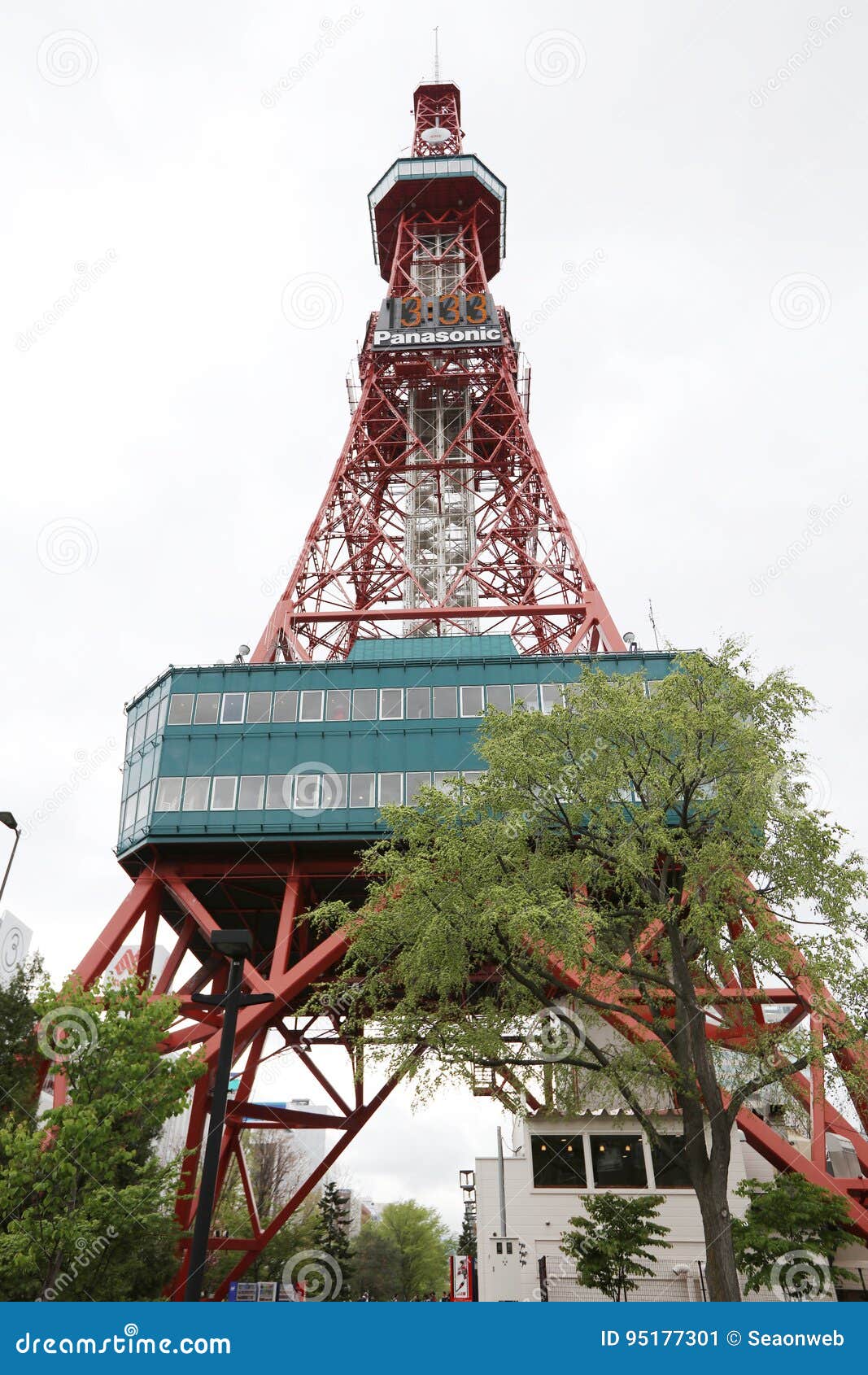 The View of the Sapporo TV Tower Editorial Photo - Image of panasonic ...