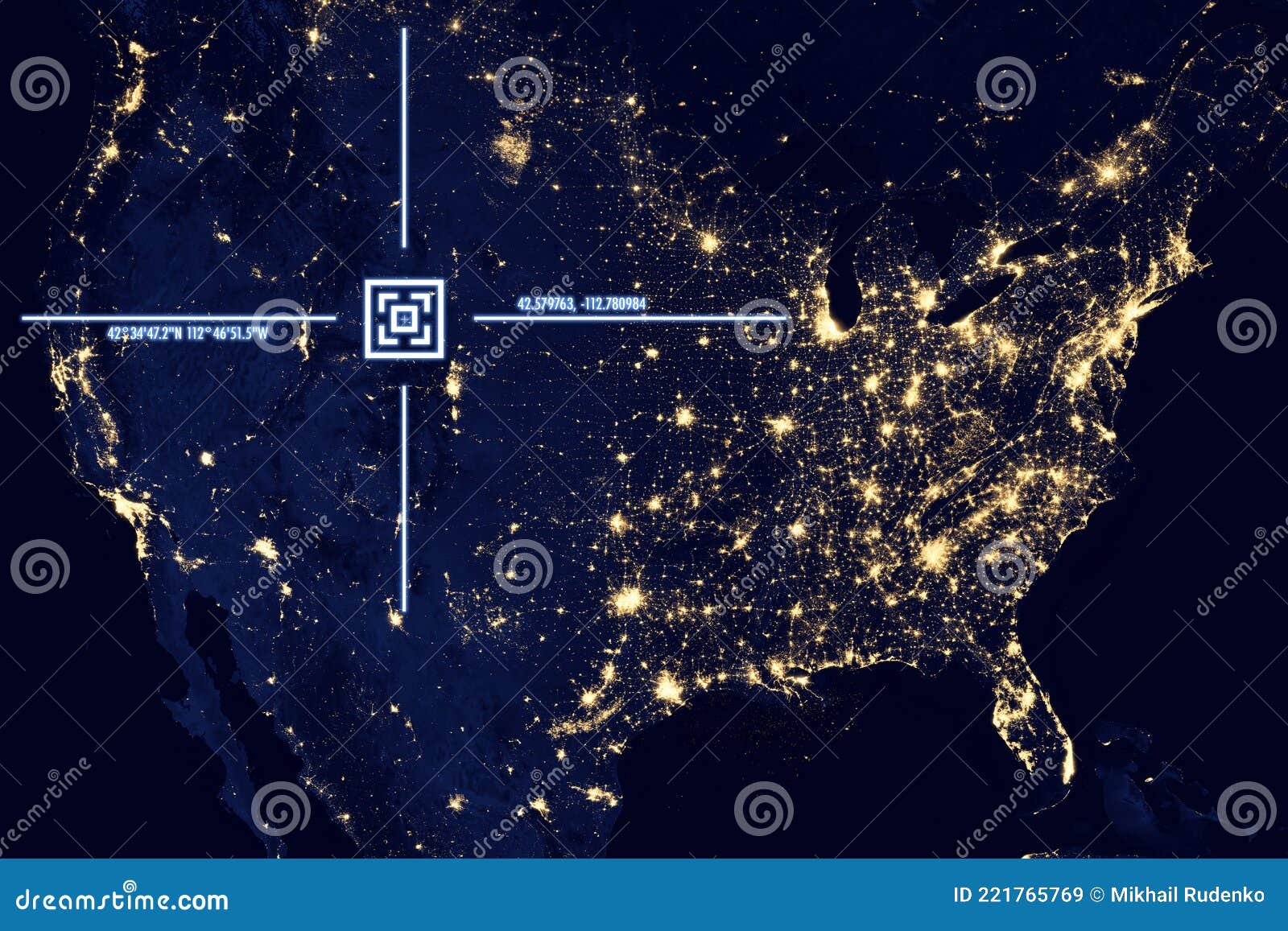 A View from Satellite on the Earth Surface, Geolocation, Gps ...