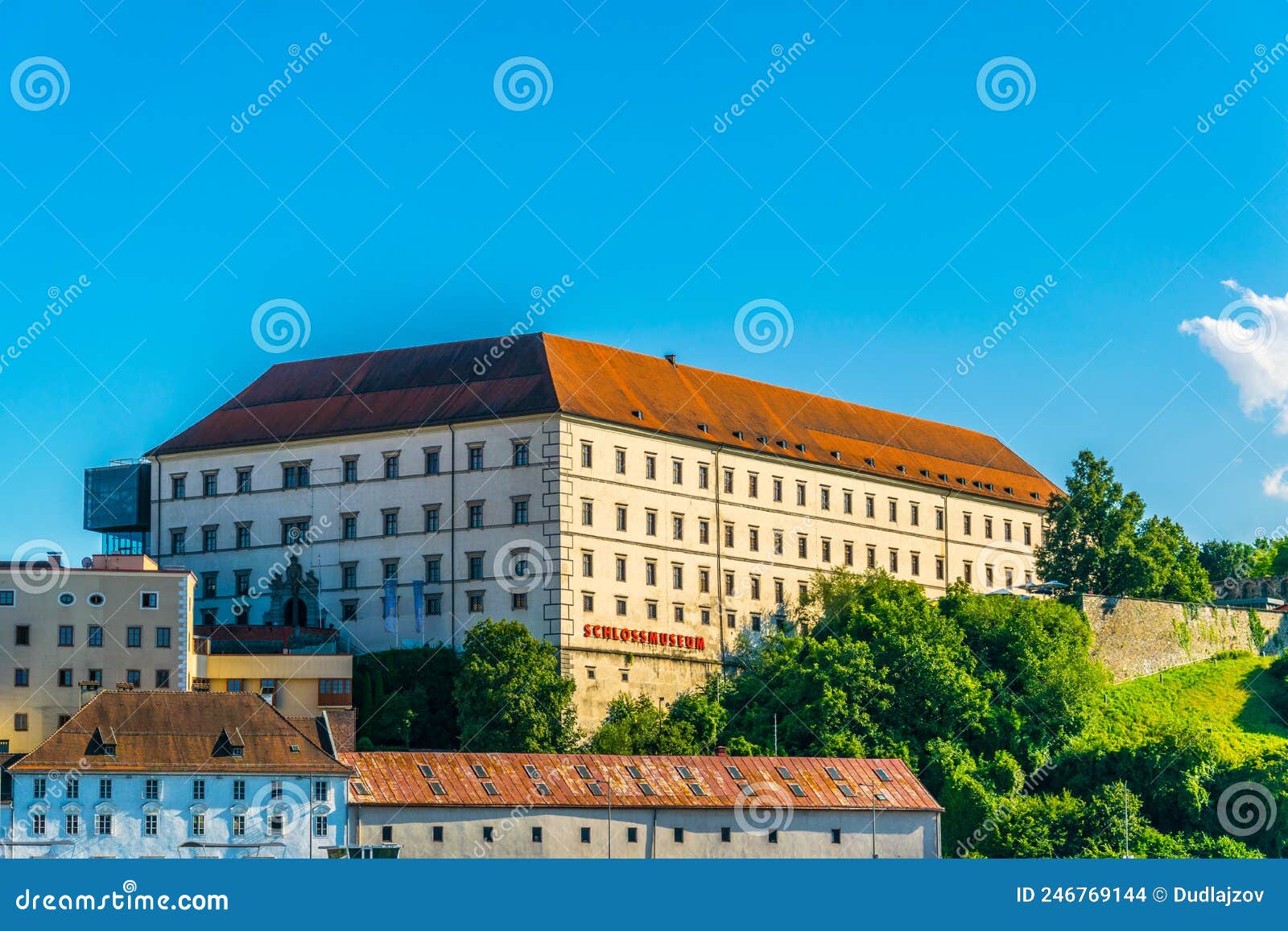 View of the Schloss Museum in the Austrian City Linz....IMAGE Editorial ...