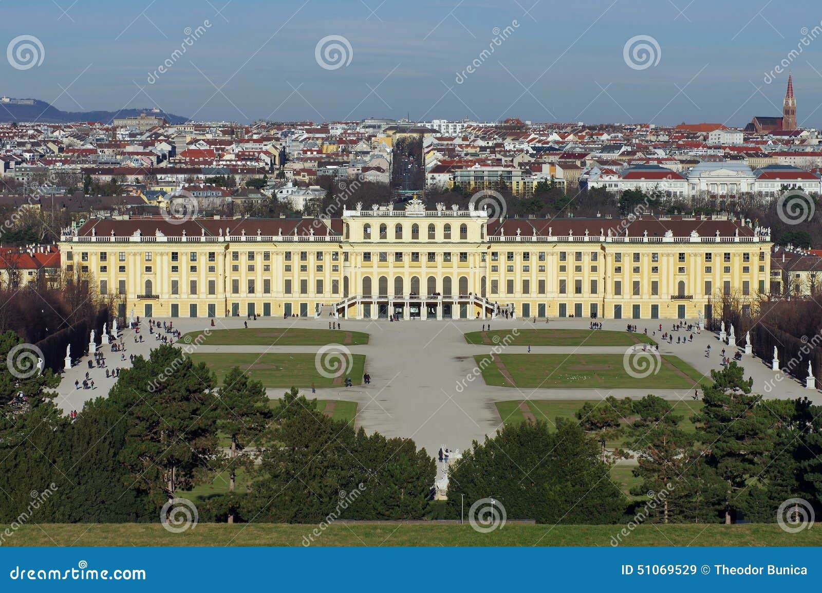Panorama. Schonbrunn Palace Seen from the Gloriette - Landmark ...