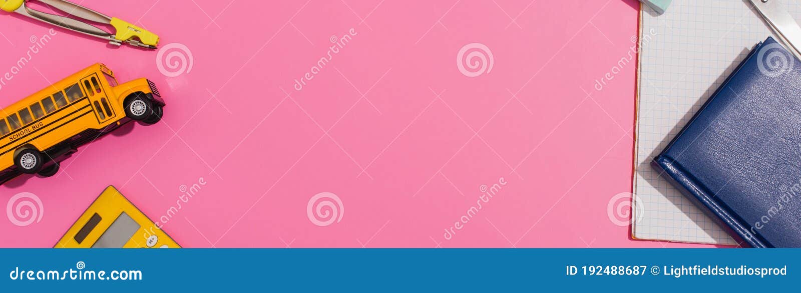 View of School Bus Model, Dividers Stock Image - Image of crop ...