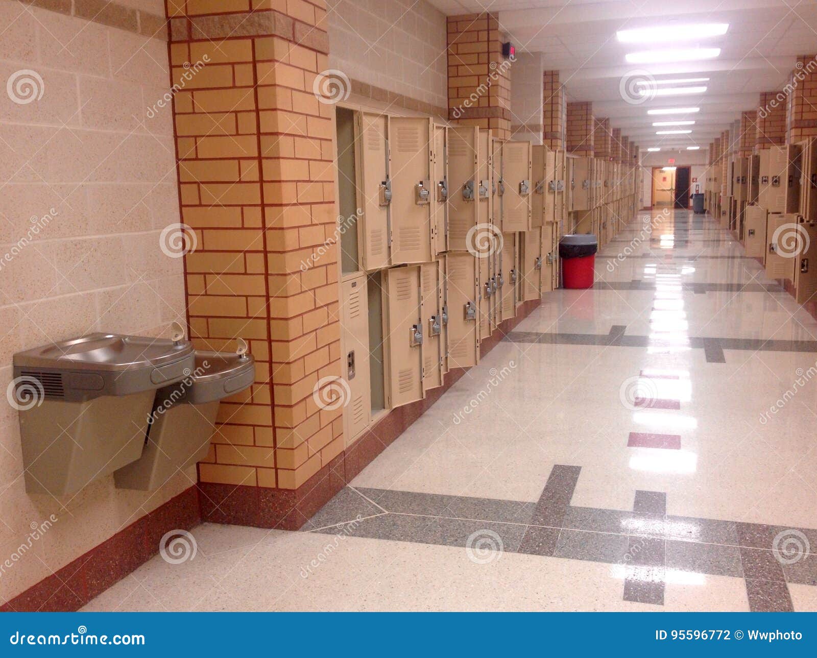 View of the School Corridor Editorial Photography - Image of building ...