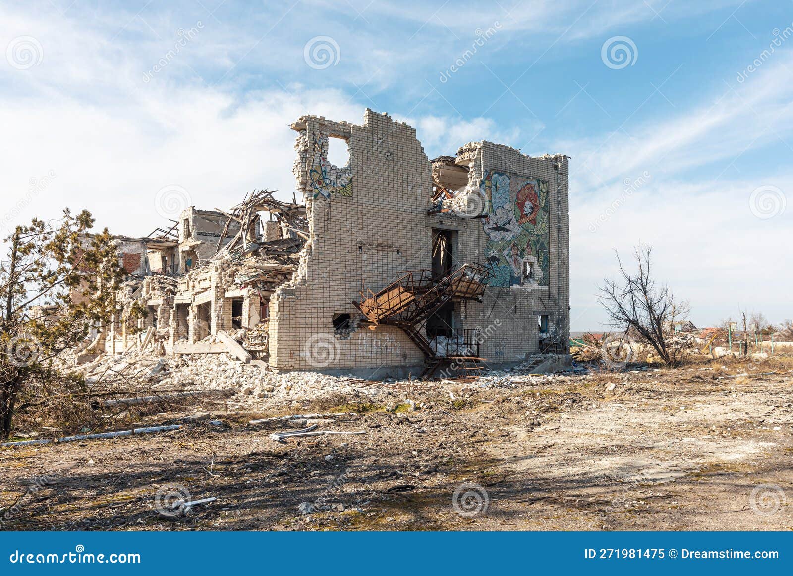 Kherson. the Consequences of the War in Ukraine Stock Image - Image of ...