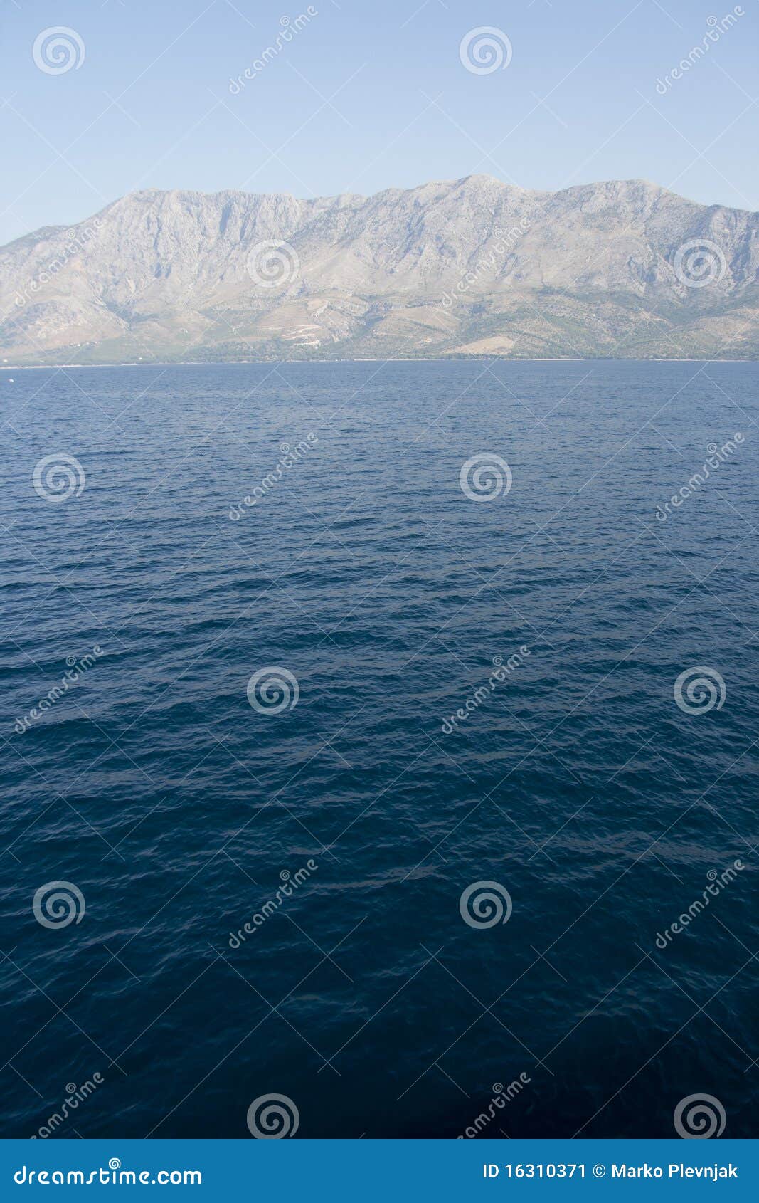 View from the sea stock image. Image of island, horizon - 16310371
