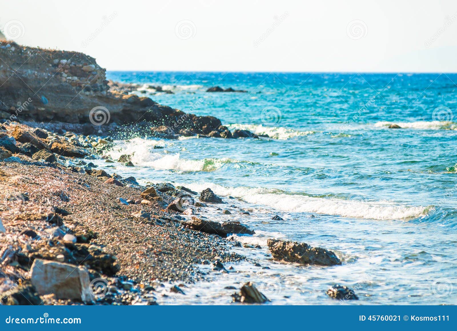 View of the Sea on a Afternoon Stock Image - Image of concepts ...