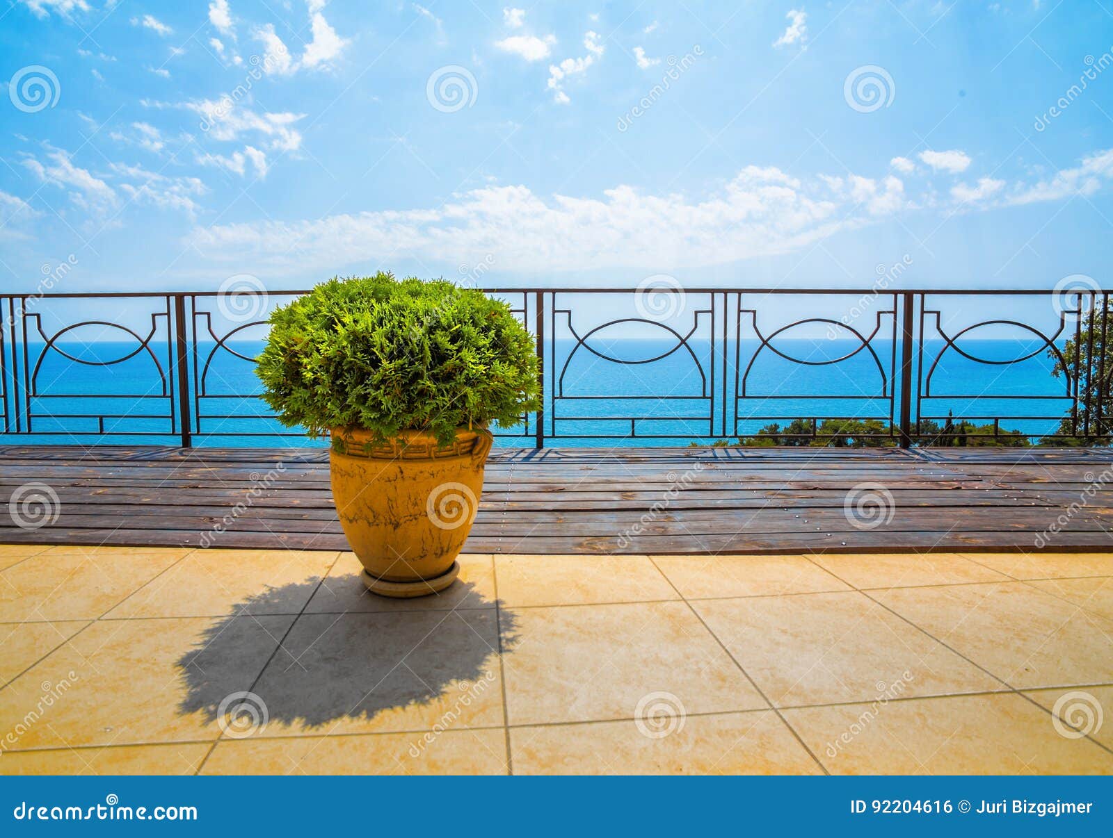 View of Sea from Balcony of Hotel Stock Photo - Image of colors ...