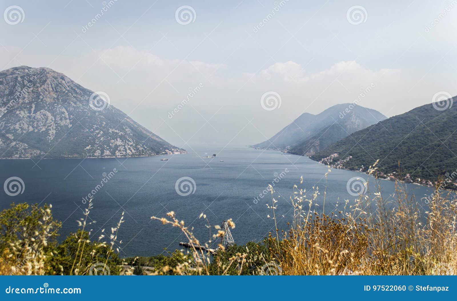 View on Bay in Mediterranean Coast Stock Photo - Image of natural ...