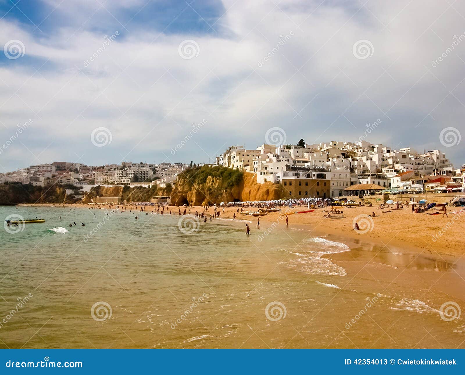 View of sea beach stock image. Image of town, shore, view - 42354013