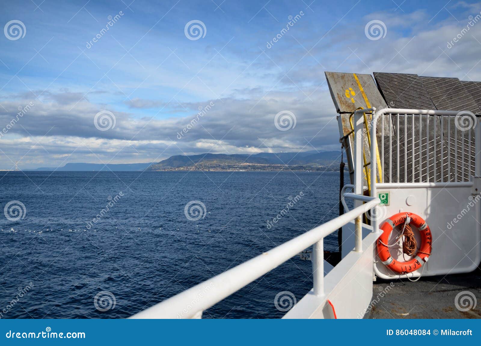 View of the Sea from the Bow of a Ferry Boat Editorial Stock Image ...