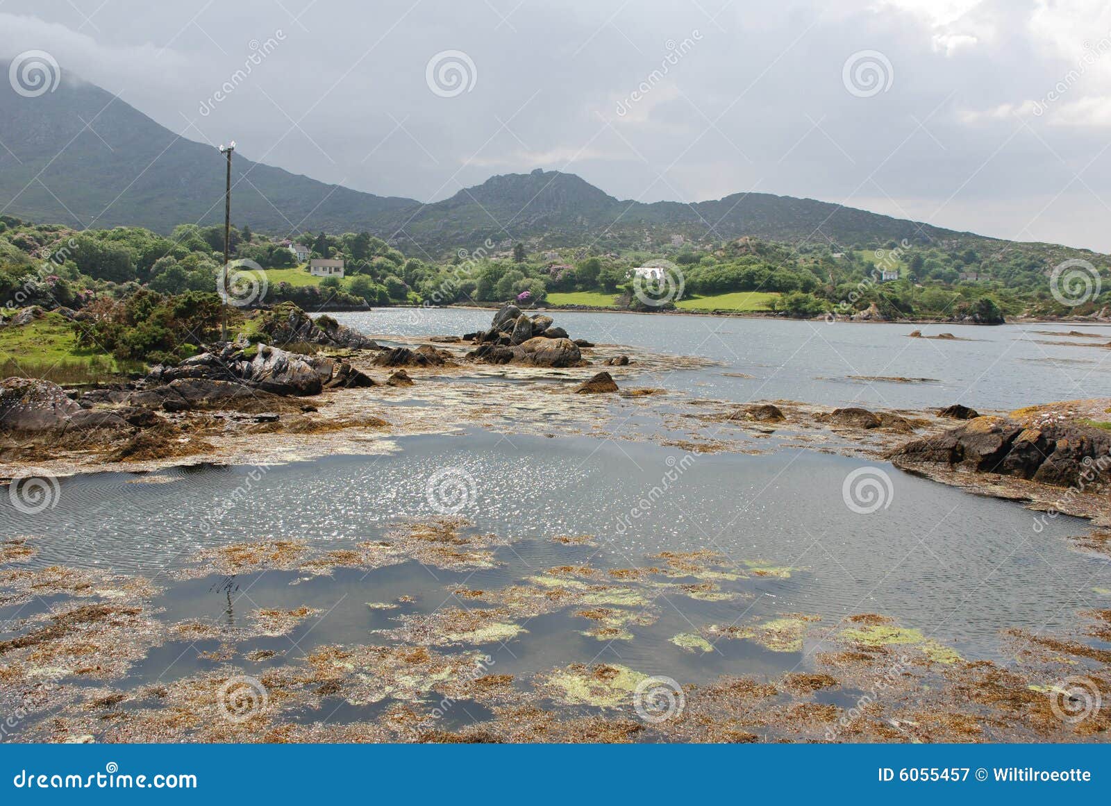 View on sea and land stock image. Image of cloudy, distance - 6055457