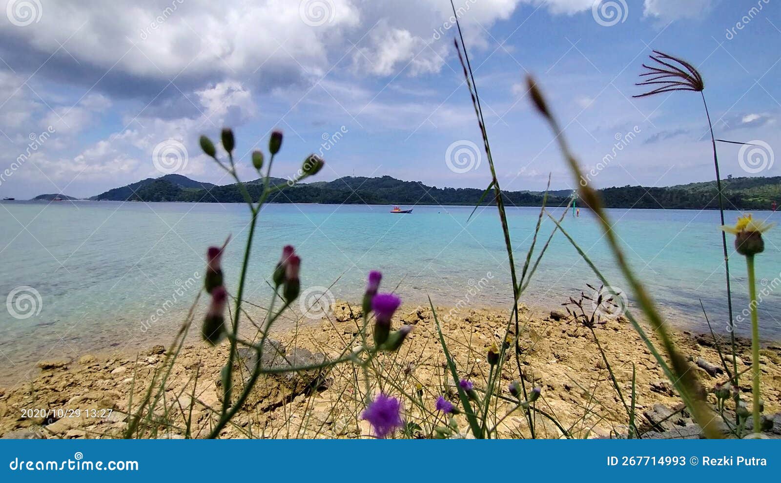 View of the Sea in Matak Natuna Islands Stock Image - Image of field ...