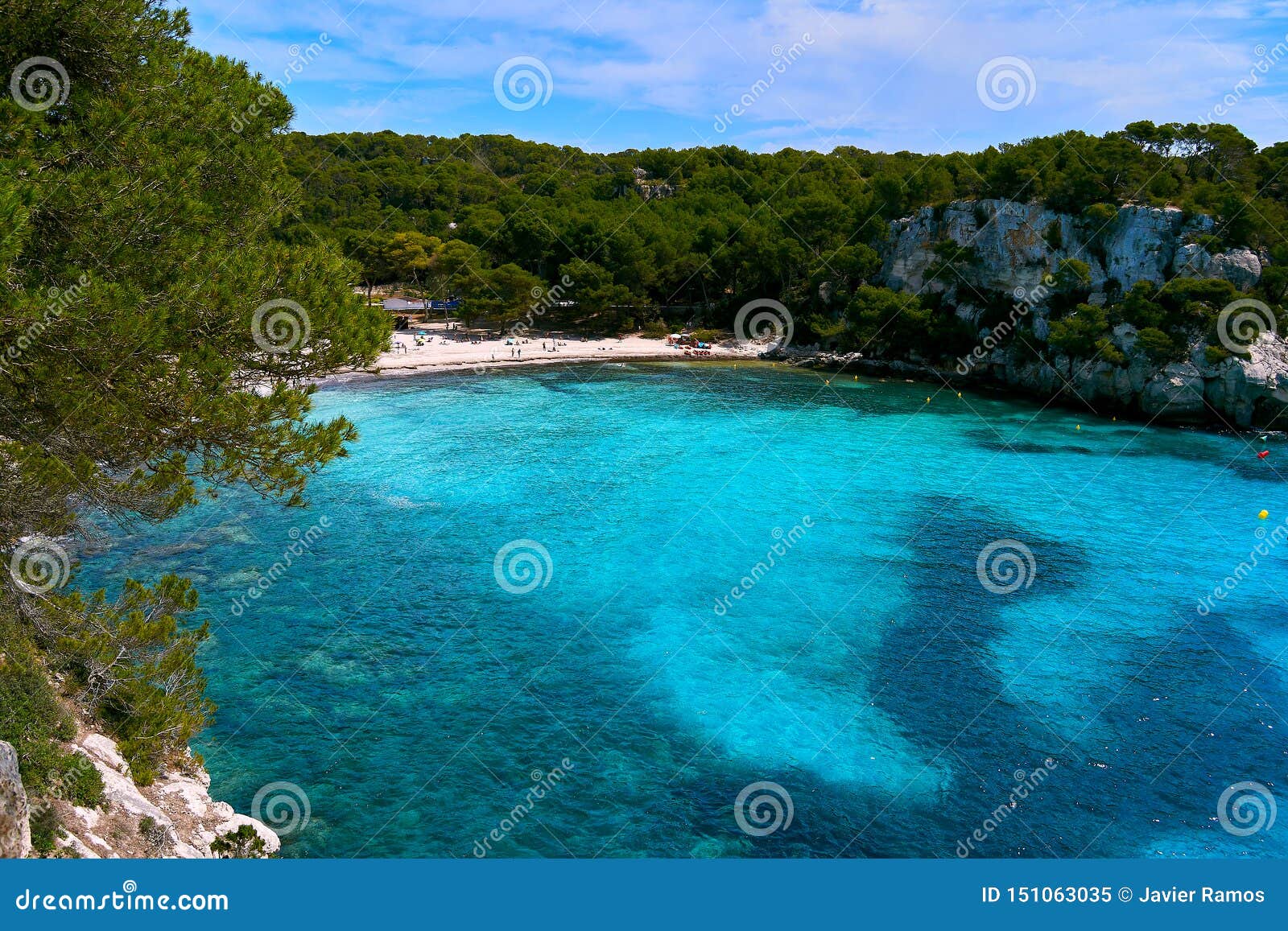 View of the sea in menorca stock image. Image of holidays - 151063035