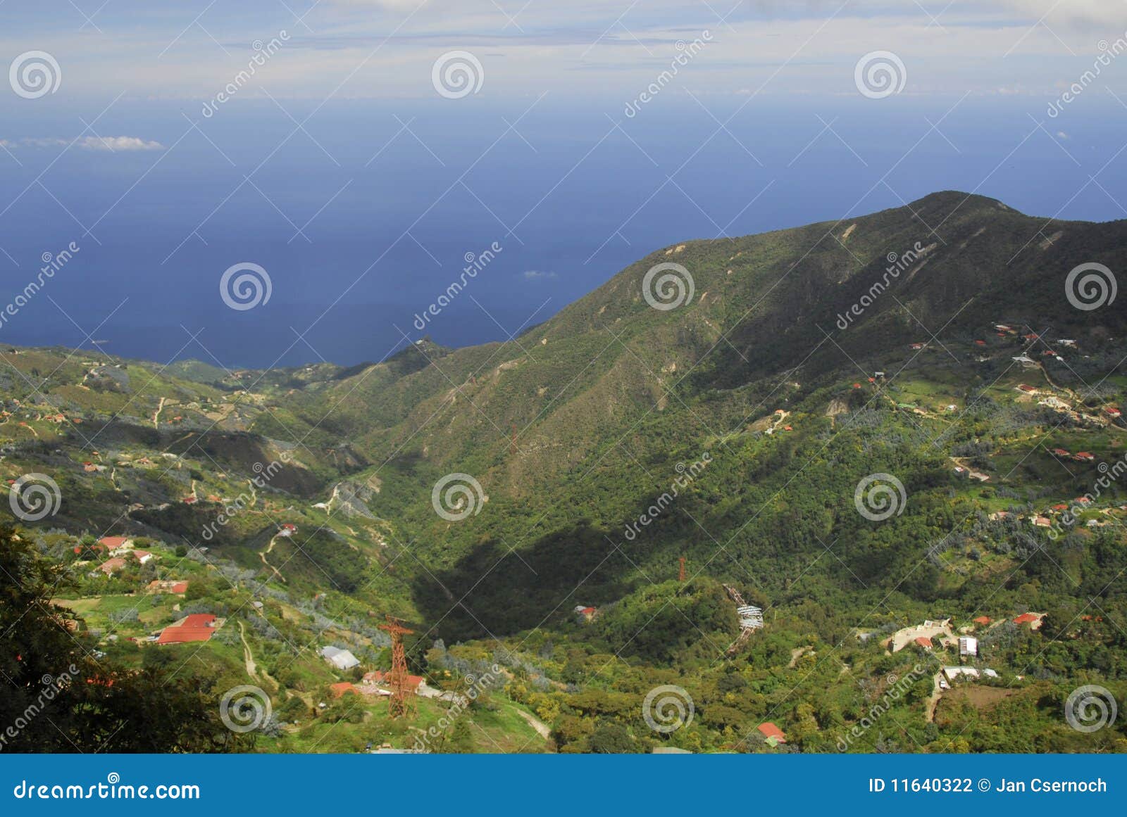 View of the Sea from Mount Avila, Caracas Stock Photo - Image of ...