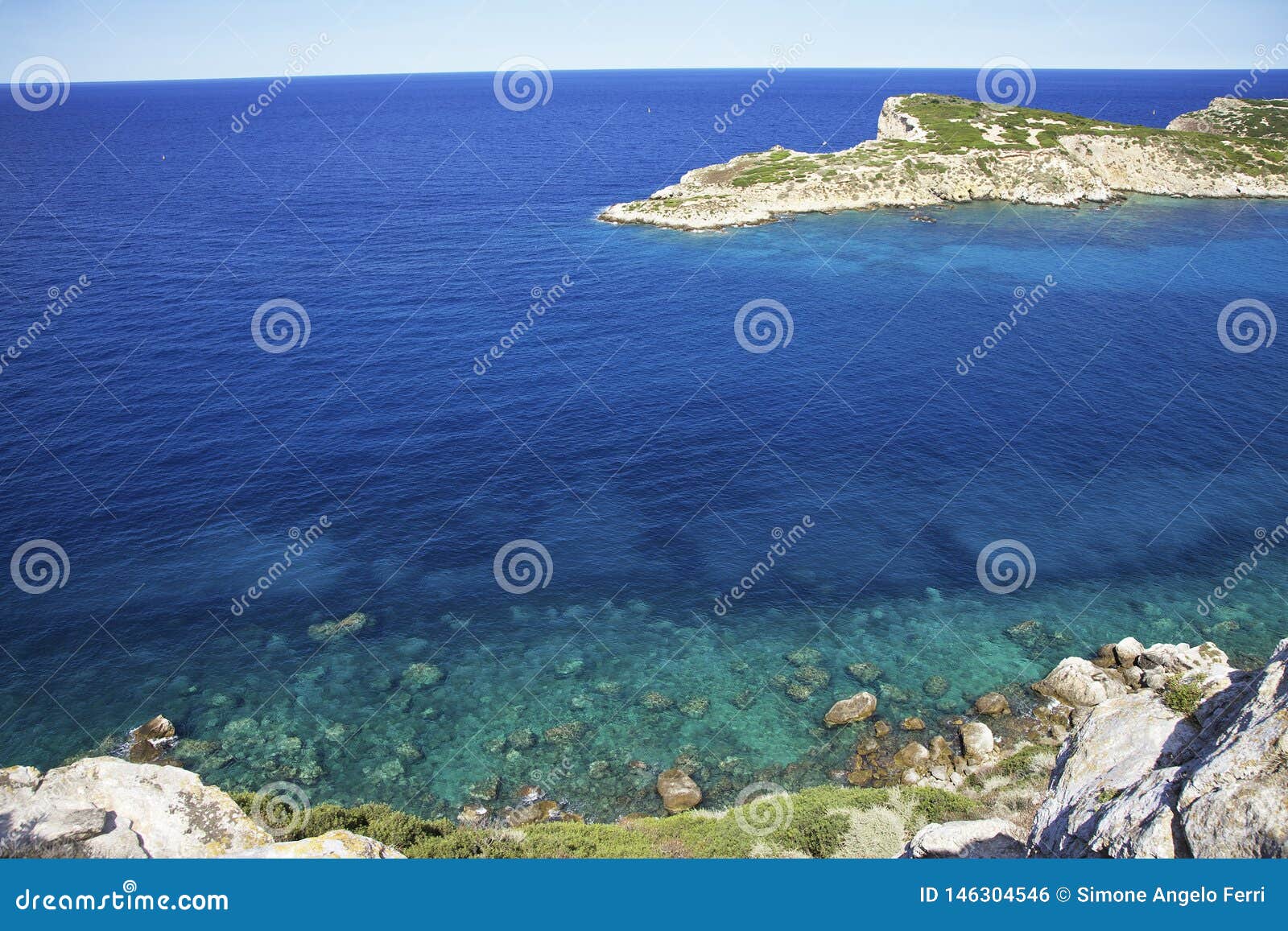 Panoramic View of the Three Islands of the Tremiti Archipelago in Italy ...