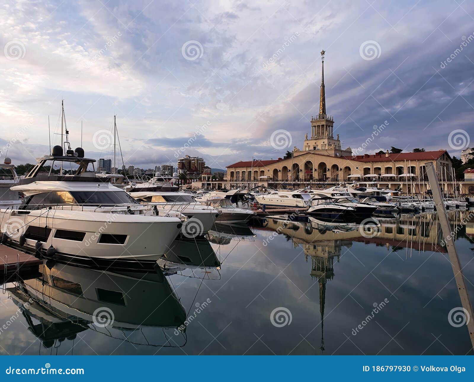 View of the sea station editorial image. Image of station - 186797930