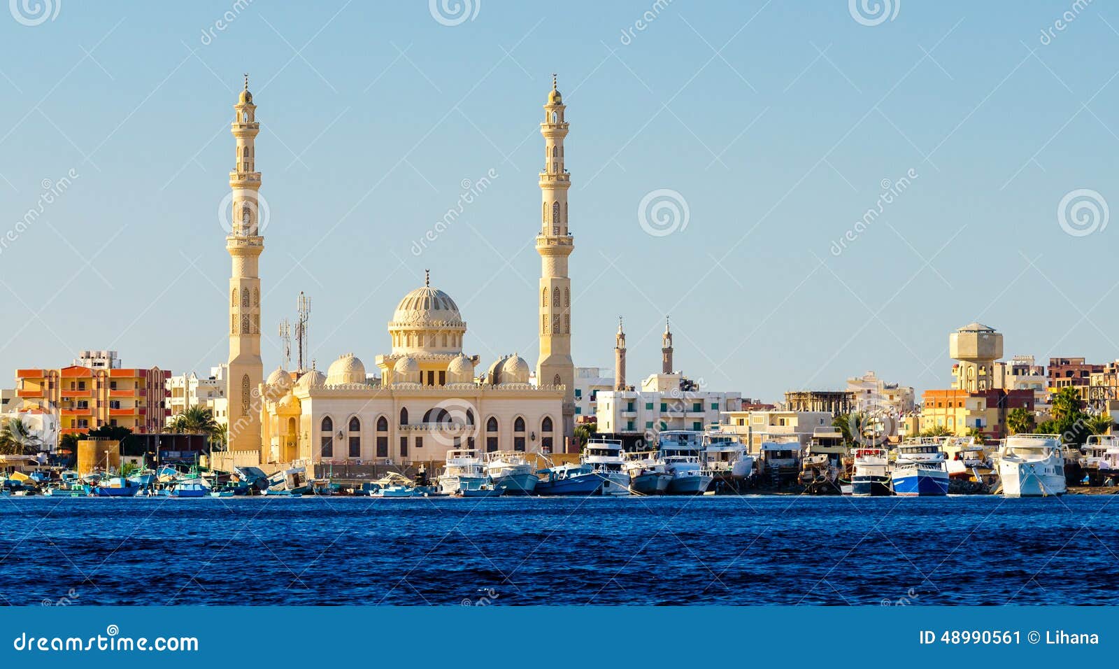 View from the Sea To Hurghada Stock Image - Image of nautical, africa ...