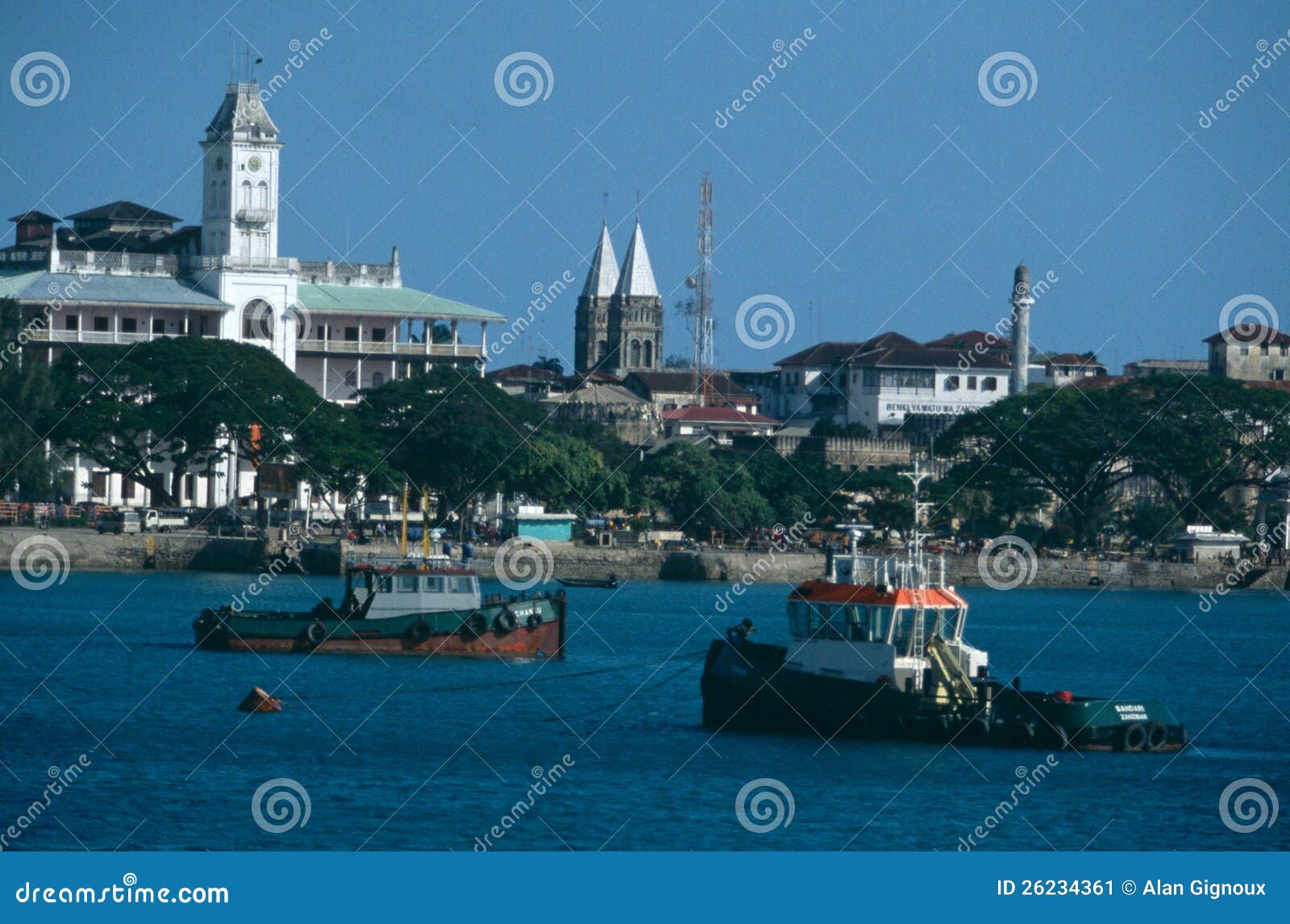 View of the Seafront of Stone Town, Zanzibar Editorial Photo - Image of ...